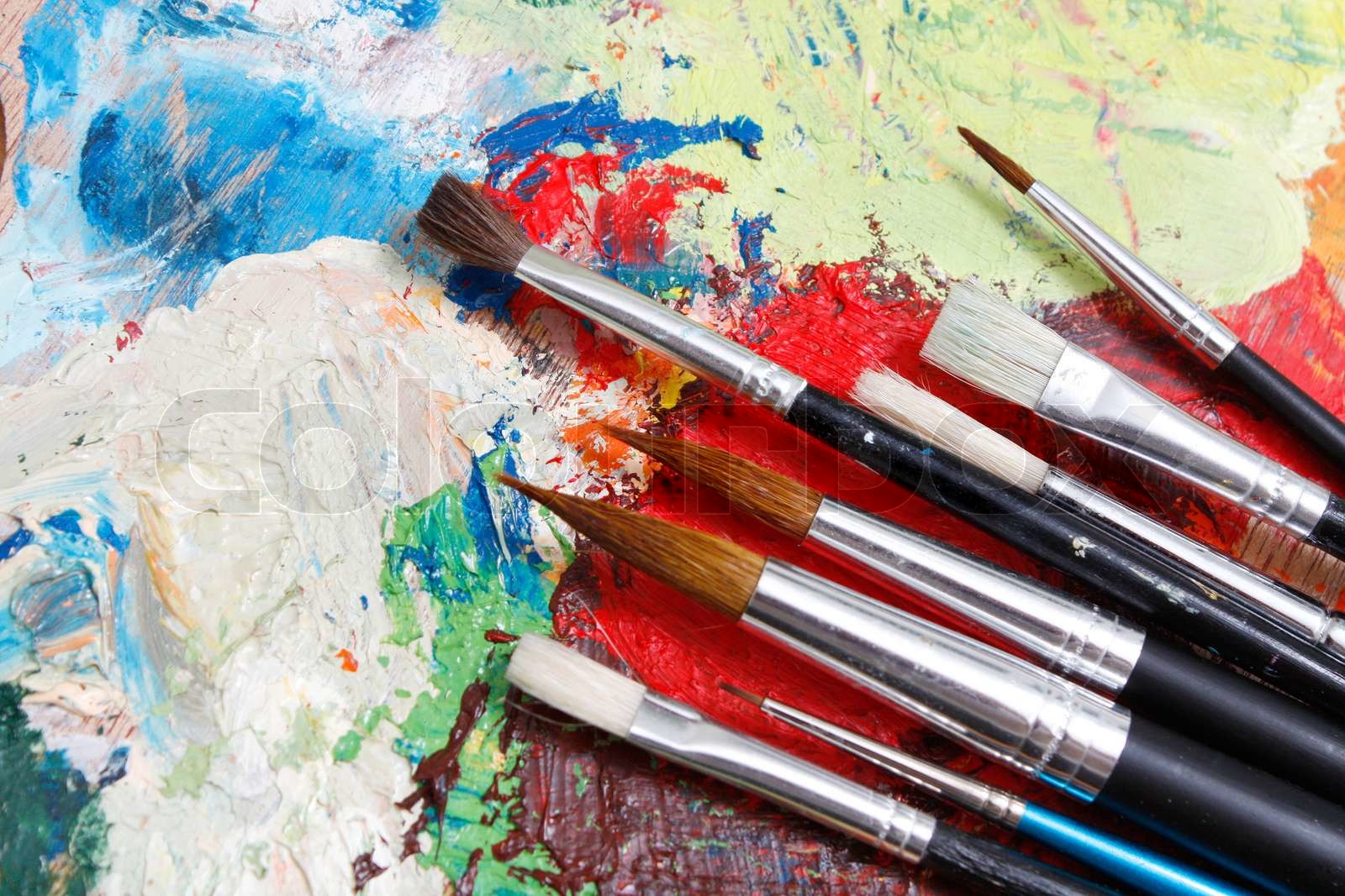 Paintbrushes | Stock image | Colourbox