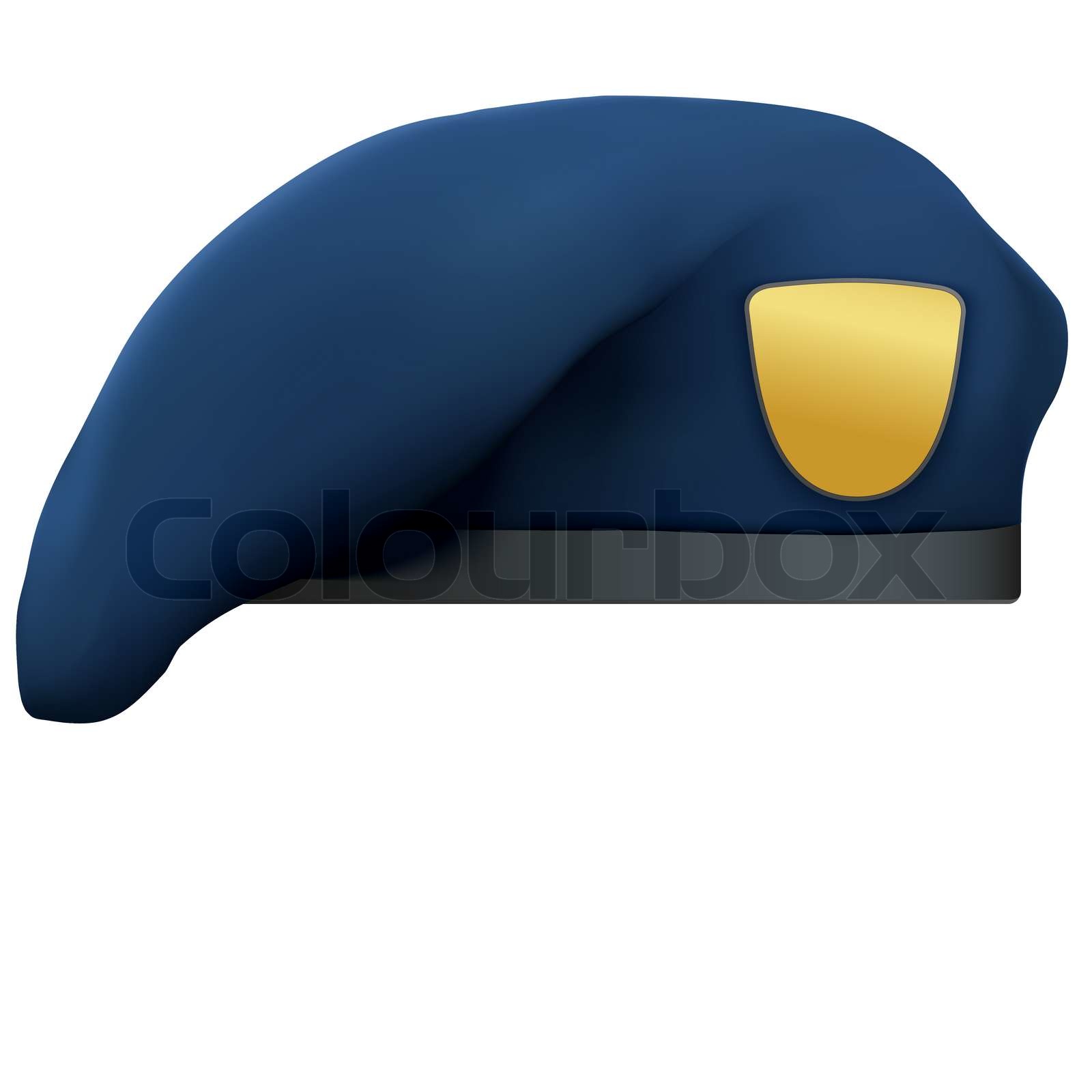 Military Blue Beret NAVY Special Forces | Stock image | Colourbox