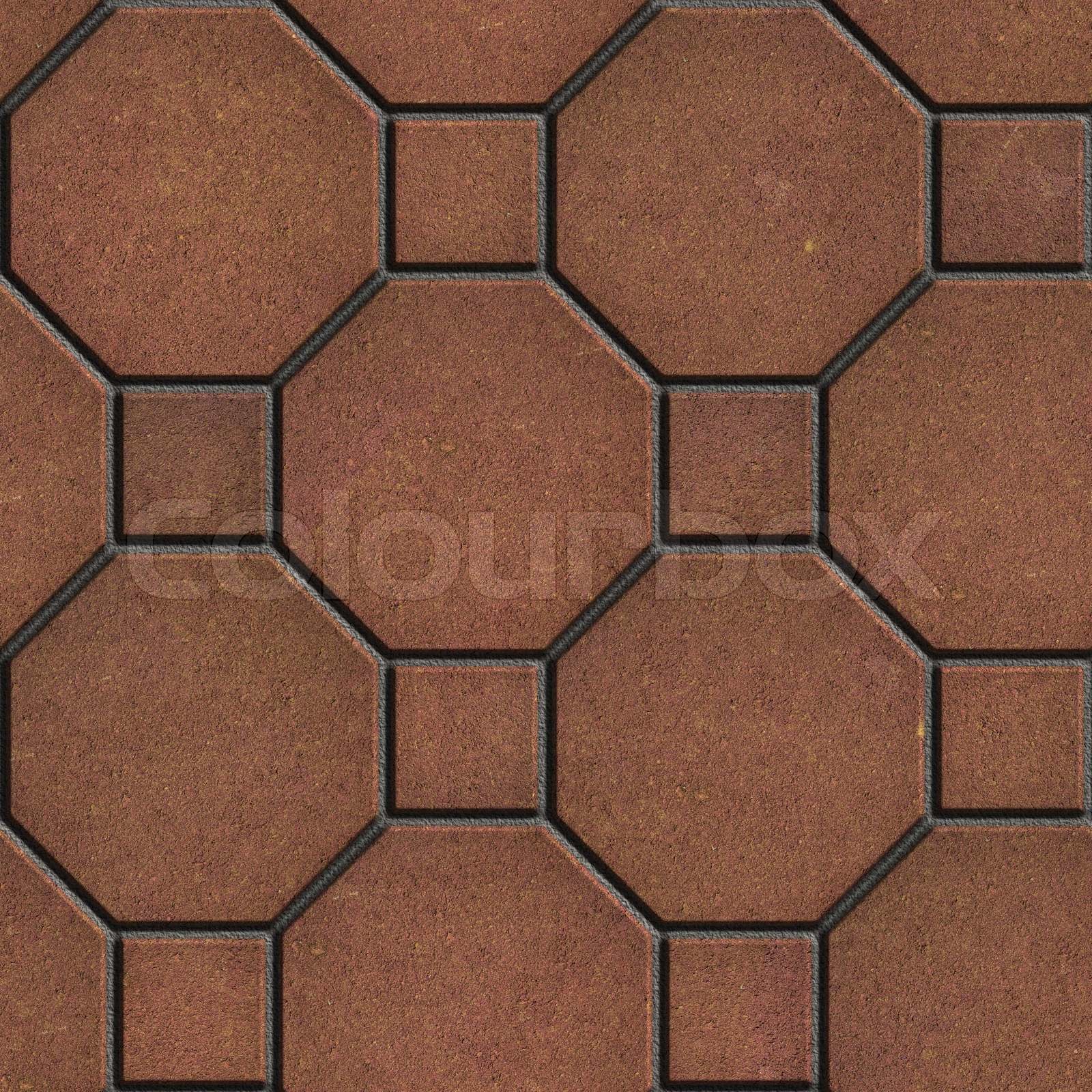 Brown Pavement, Seamless Tileable Texture. | Stock image | Colourbox