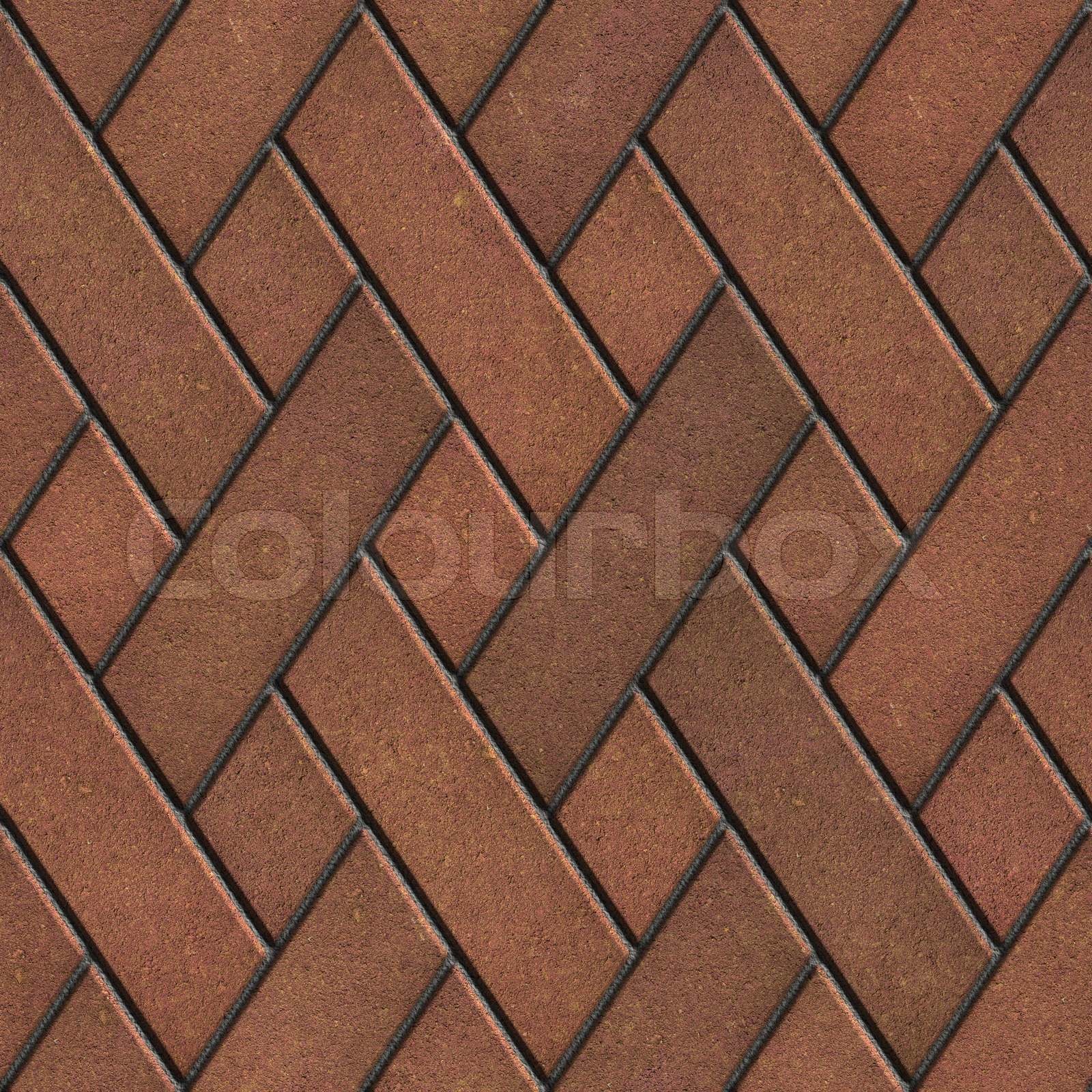 Brown Pavement, Seamless Tileable Texture. | Stock image | Colourbox