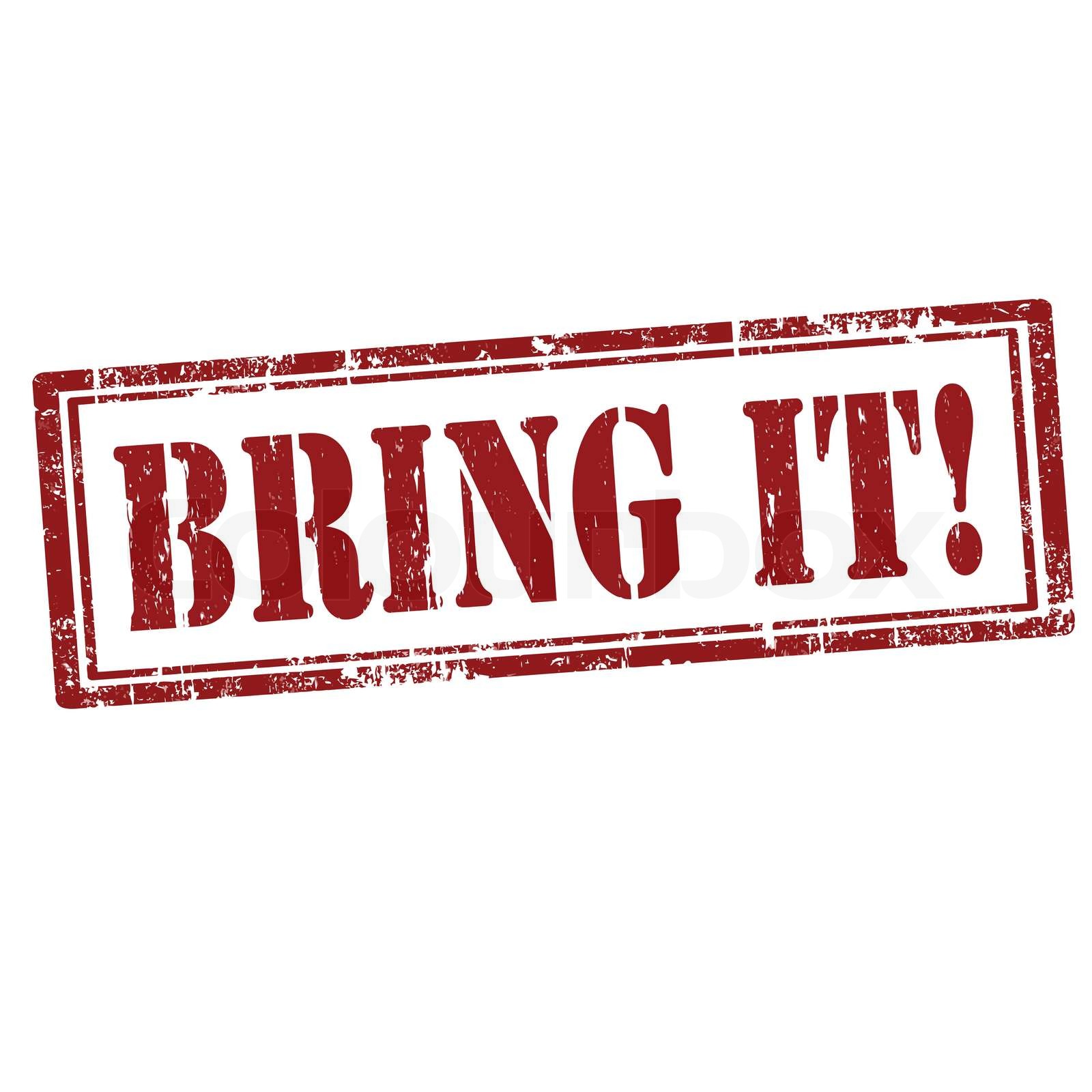 Bring It!-stamp | Stock vector | Colourbox