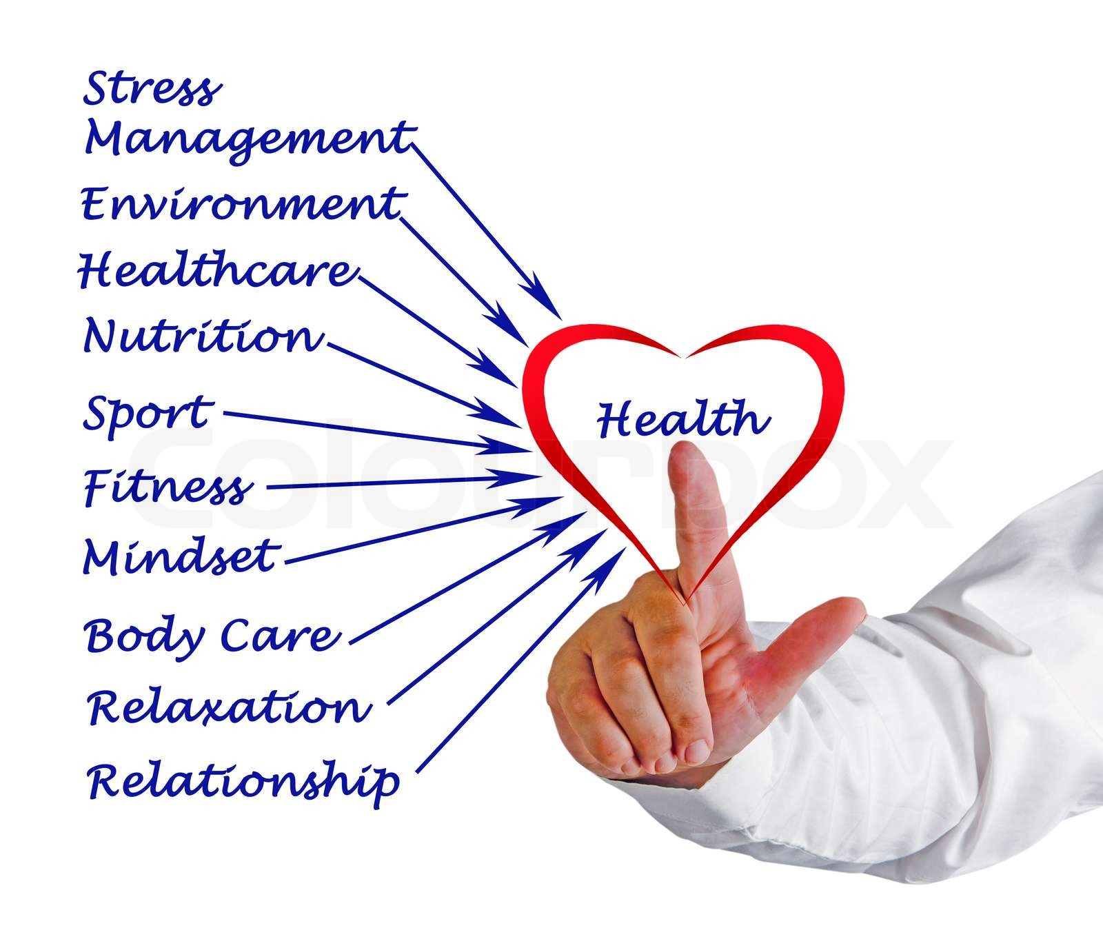 Diagram of health | Stock image | Colourbox