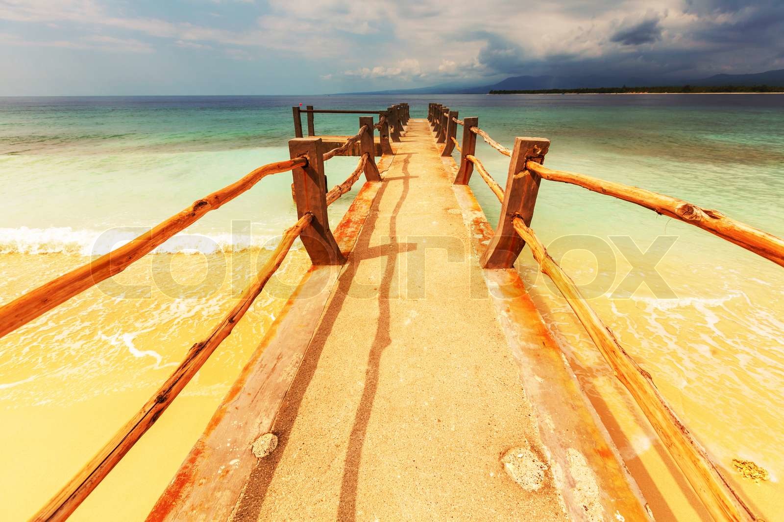 Boardwalk on beach | Stock image | Colourbox