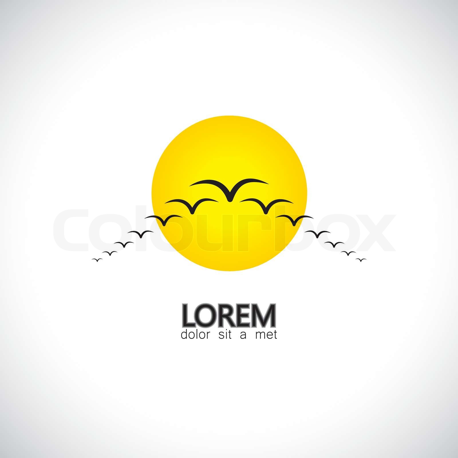 leadership concept vector - birds flying like an arrow. | Stock vector ...