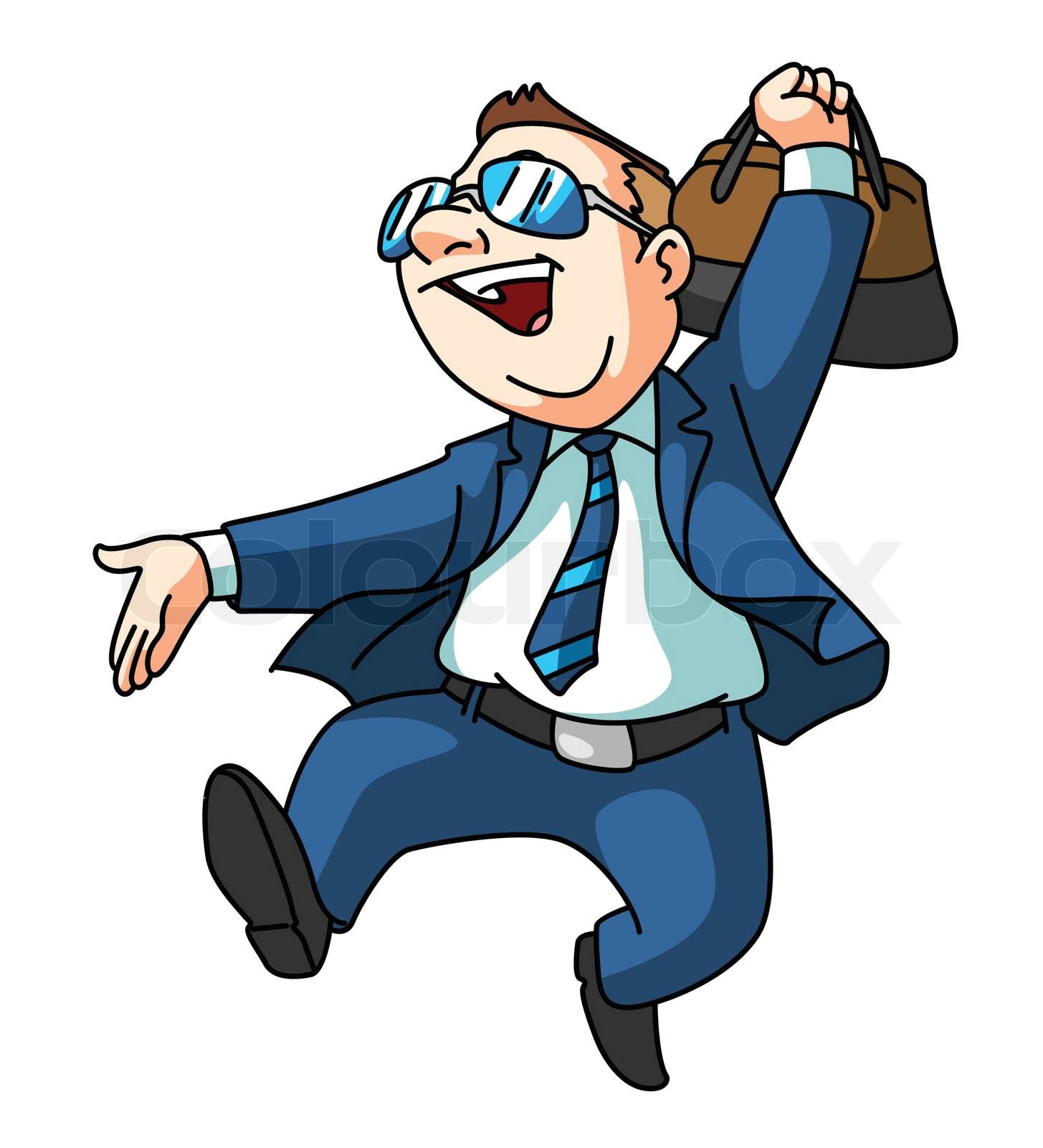 Happy Businessman | Stock vector | Colourbox