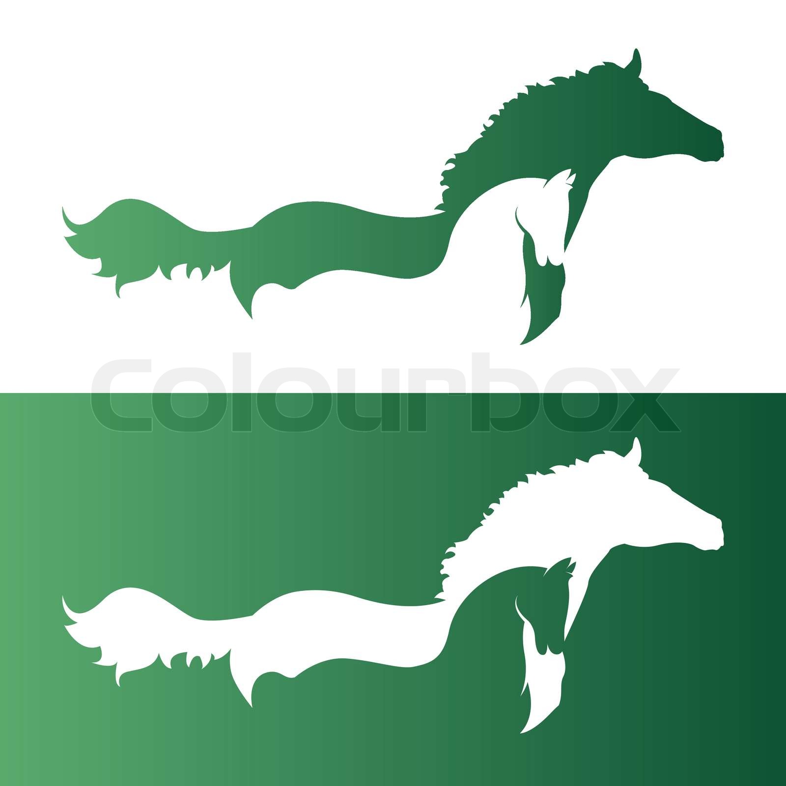 hesteryg, hest, hoved | Stock vektor | Colourbox