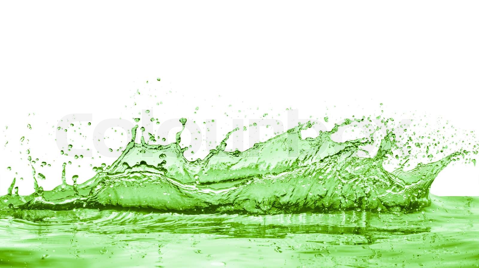 green liquid splash | Stock image | Colourbox
