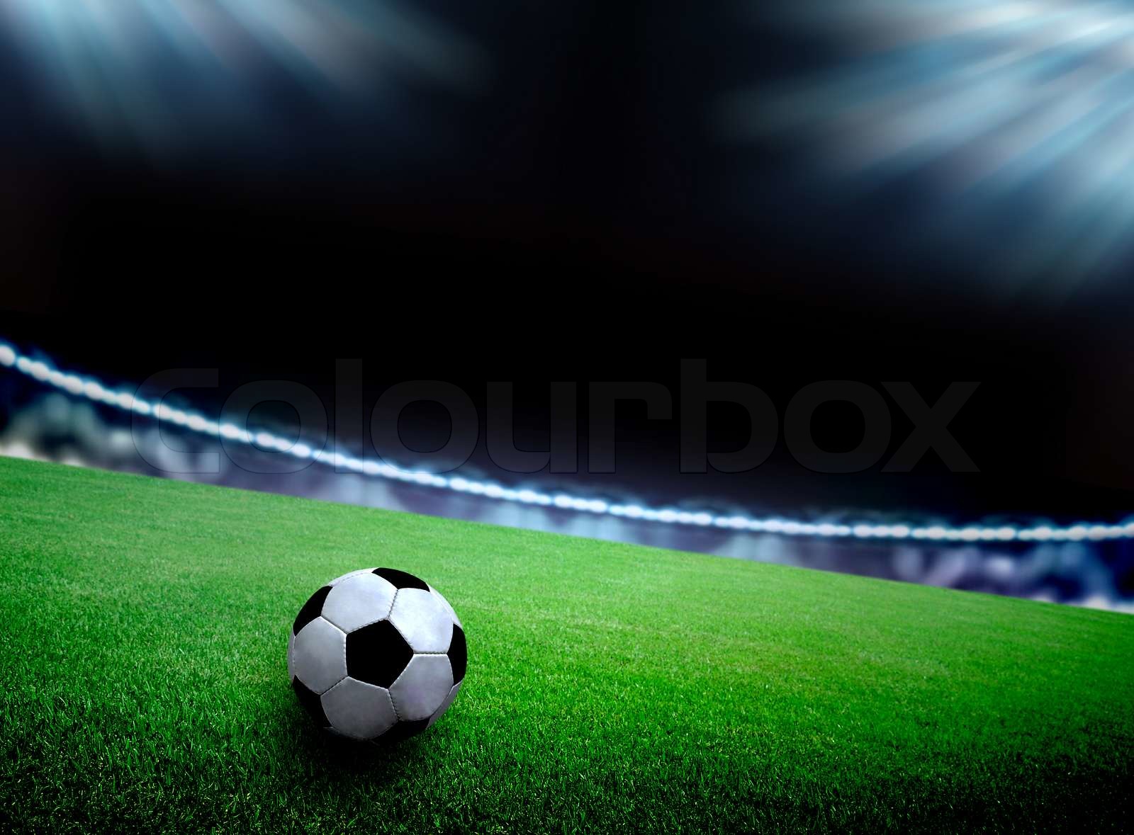 soccer field and the bright lights | Stock image | Colourbox