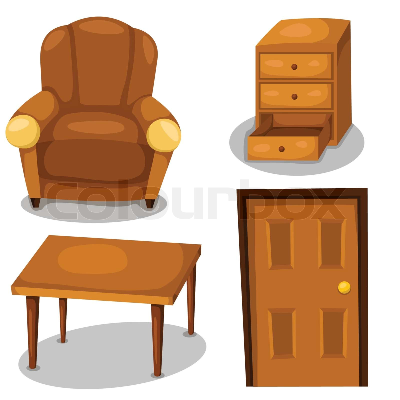 Illustrator of Furniture | Stock vector | Colourbox
