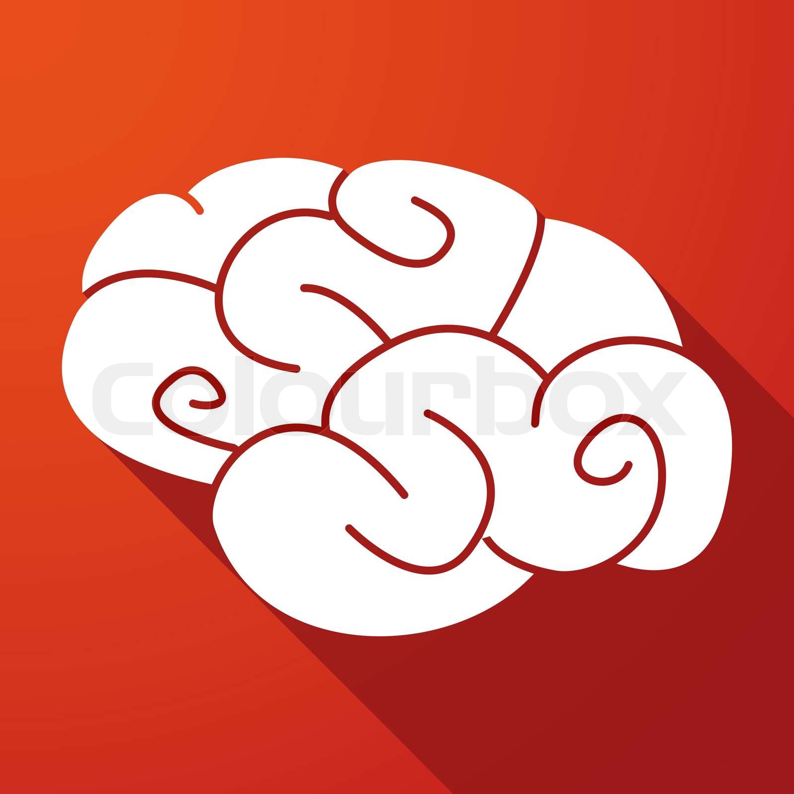 anatomie, gehirn, icon | Stock-Vektor | Colourbox