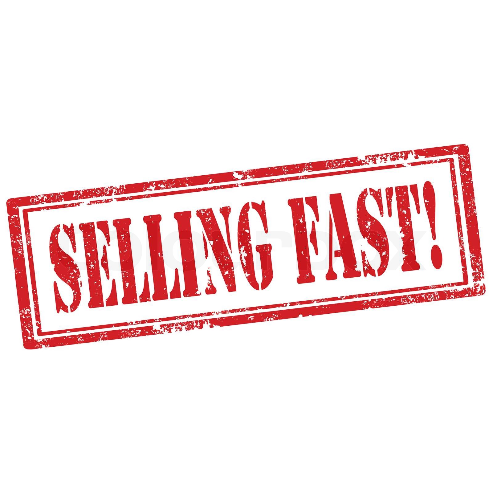 Selling Fast!-stamp | Stock vector | Colourbox