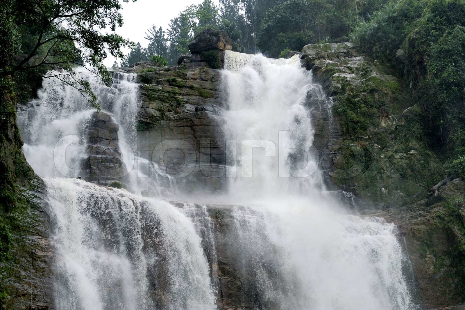 Ramboda falls in Sri Lanka | Stock image | Colourbox