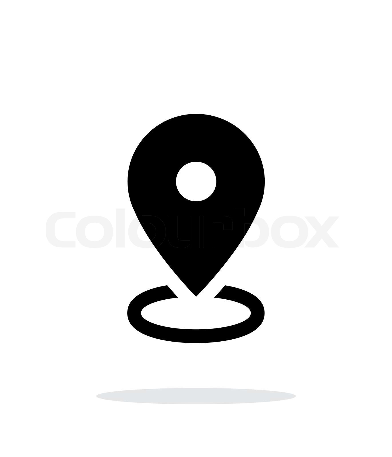 Map area icon on white background. | Stock vector | Colourbox