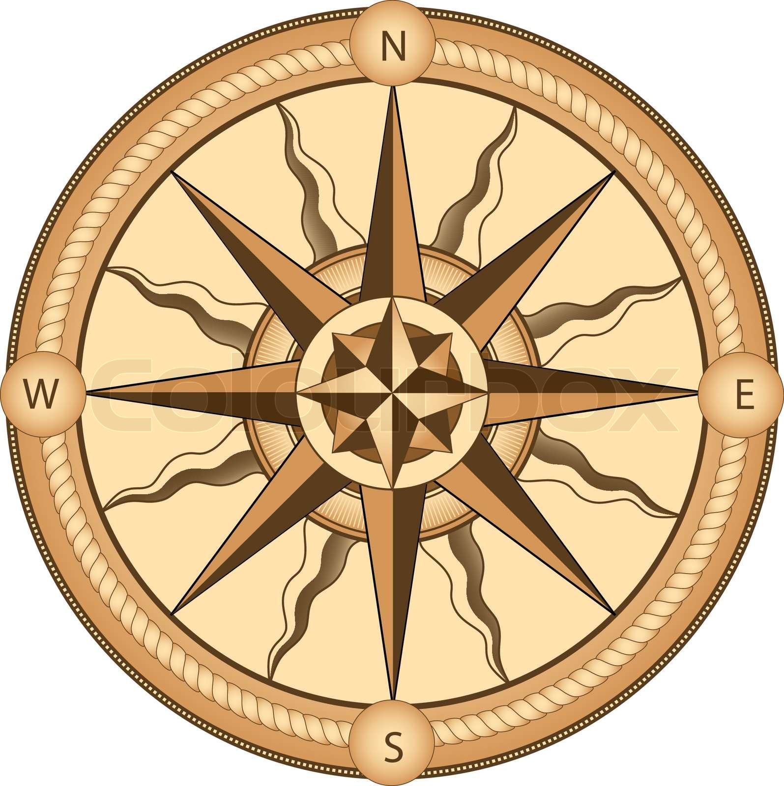 Vintage Compass Clipart