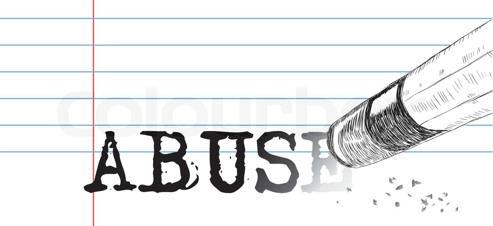 Creative on a theme abuse | Stock vector | Colourbox