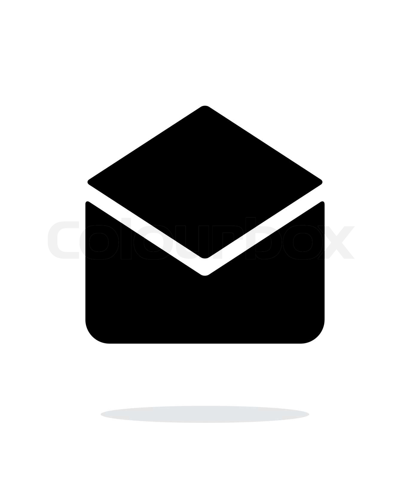Open mail icon on white background. | Stock vector | Colourbox