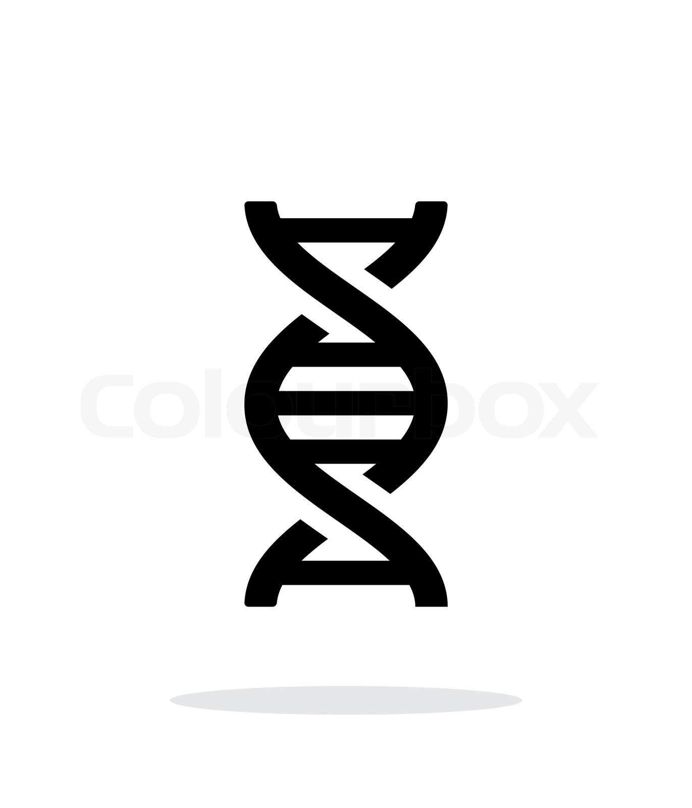 DNA icon on white background. | Stock vector | Colourbox