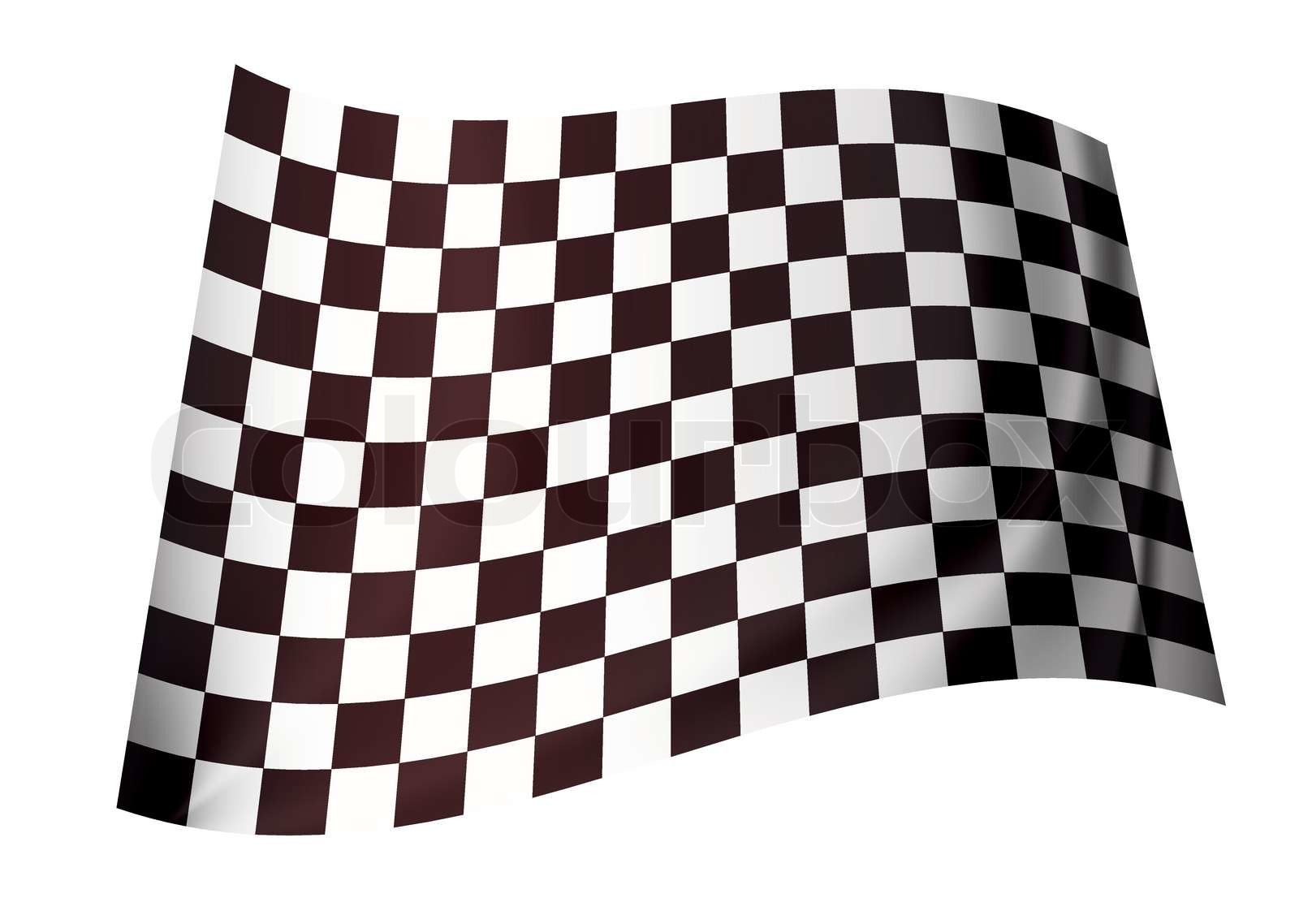 Schwarze und weiße Motorsport Zielflagge Konzept Symbol | Stock-Vektor ...