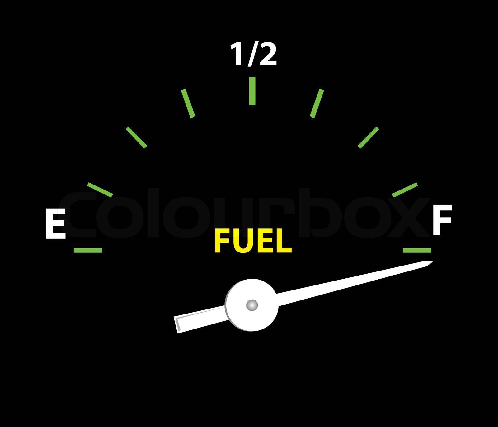 Fuel Guage (Vector image fully resizable and editable) | Stock vector ...