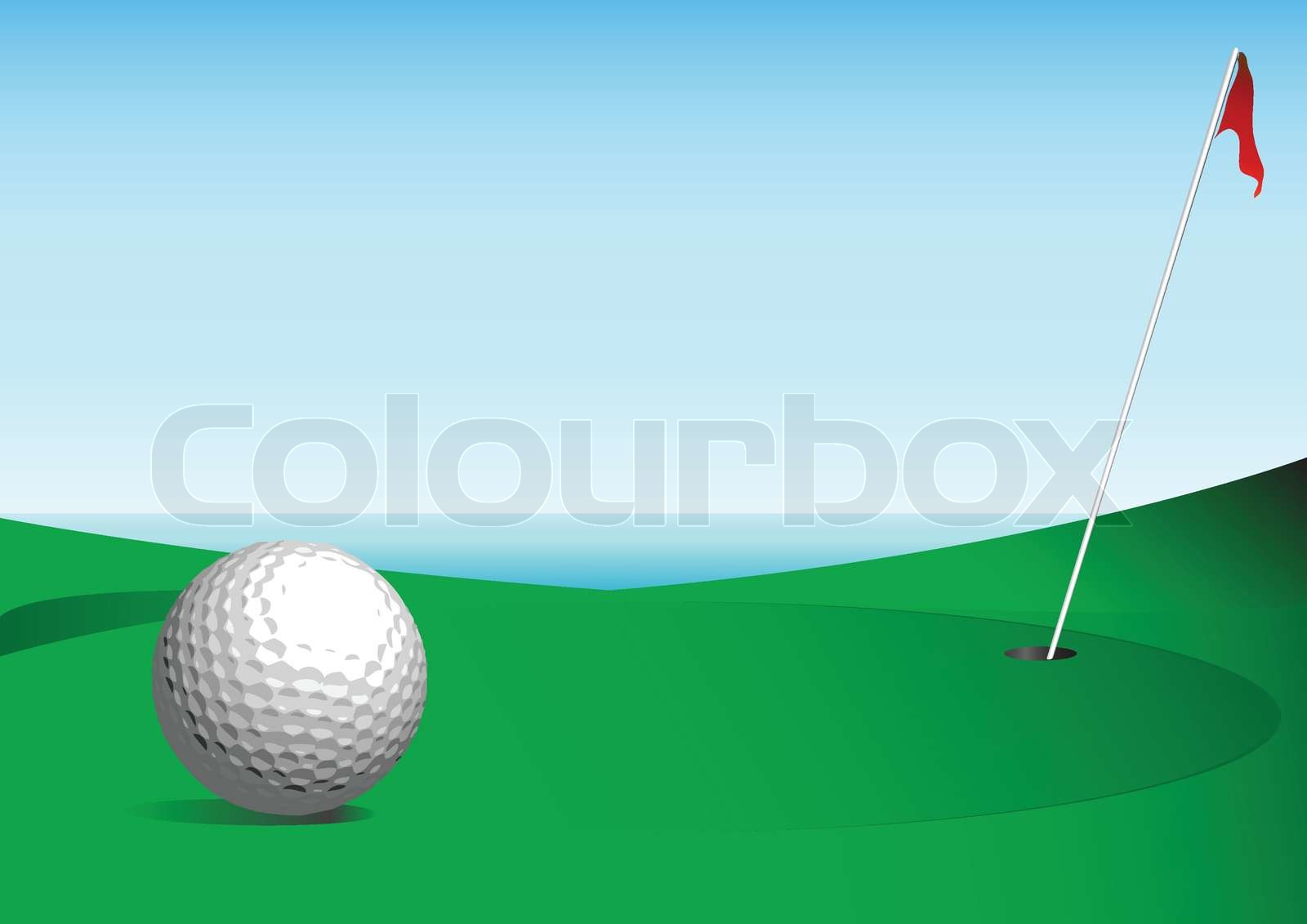 The Big Putt | Stock vector | Colourbox
