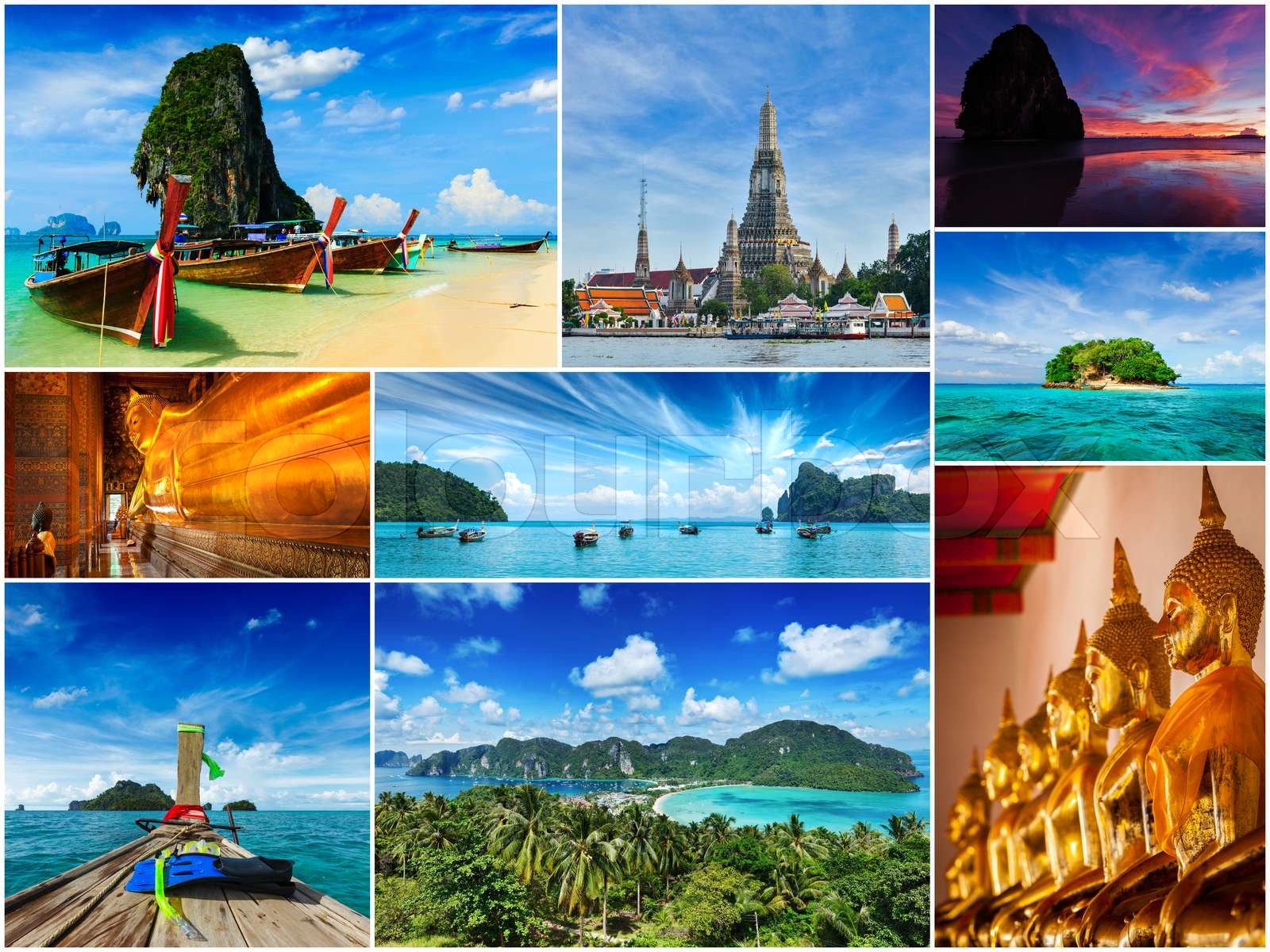 Collage of Thailand images | Stock image | Colourbox