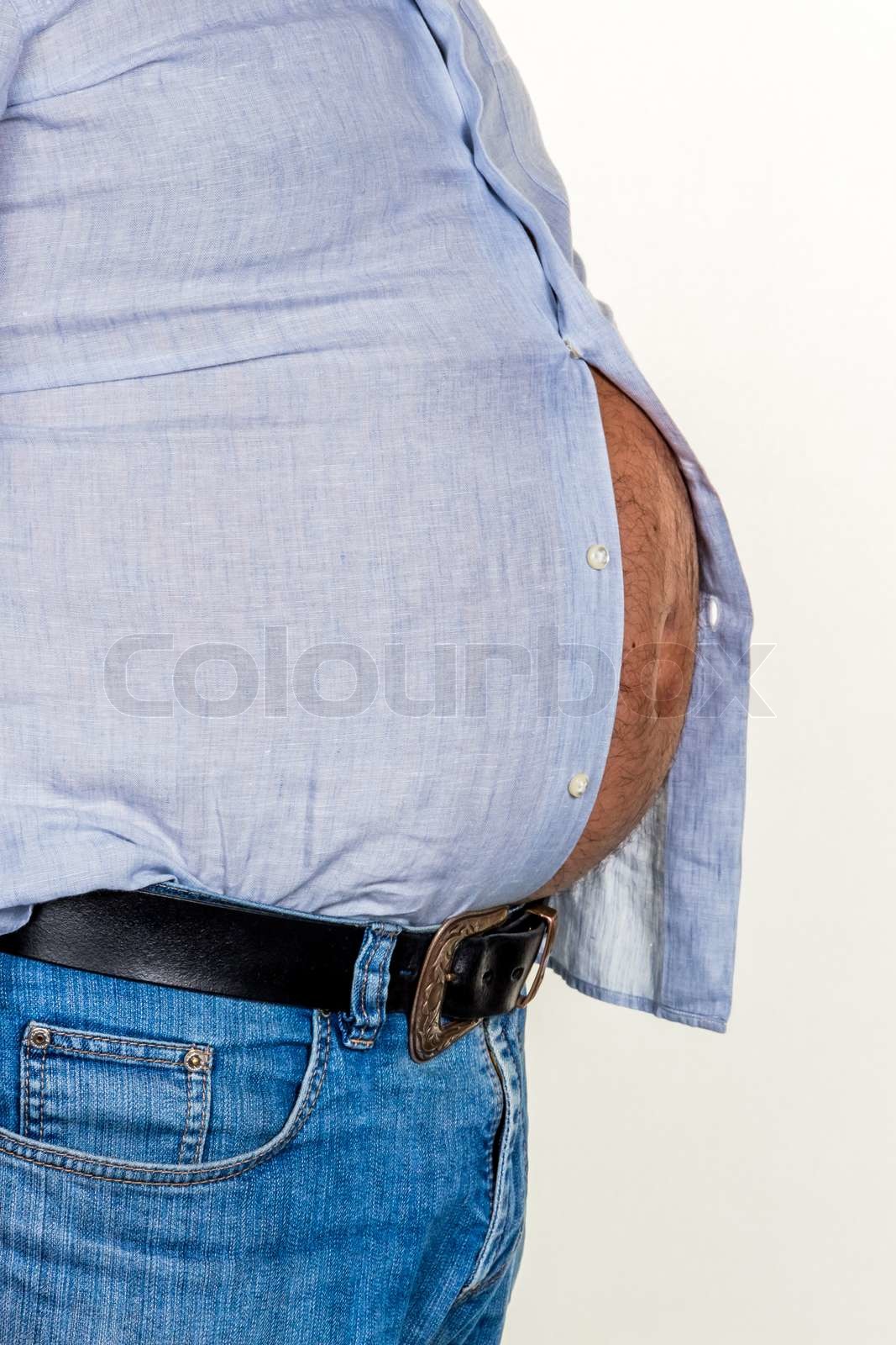 man with overweight | Stock image | Colourbox