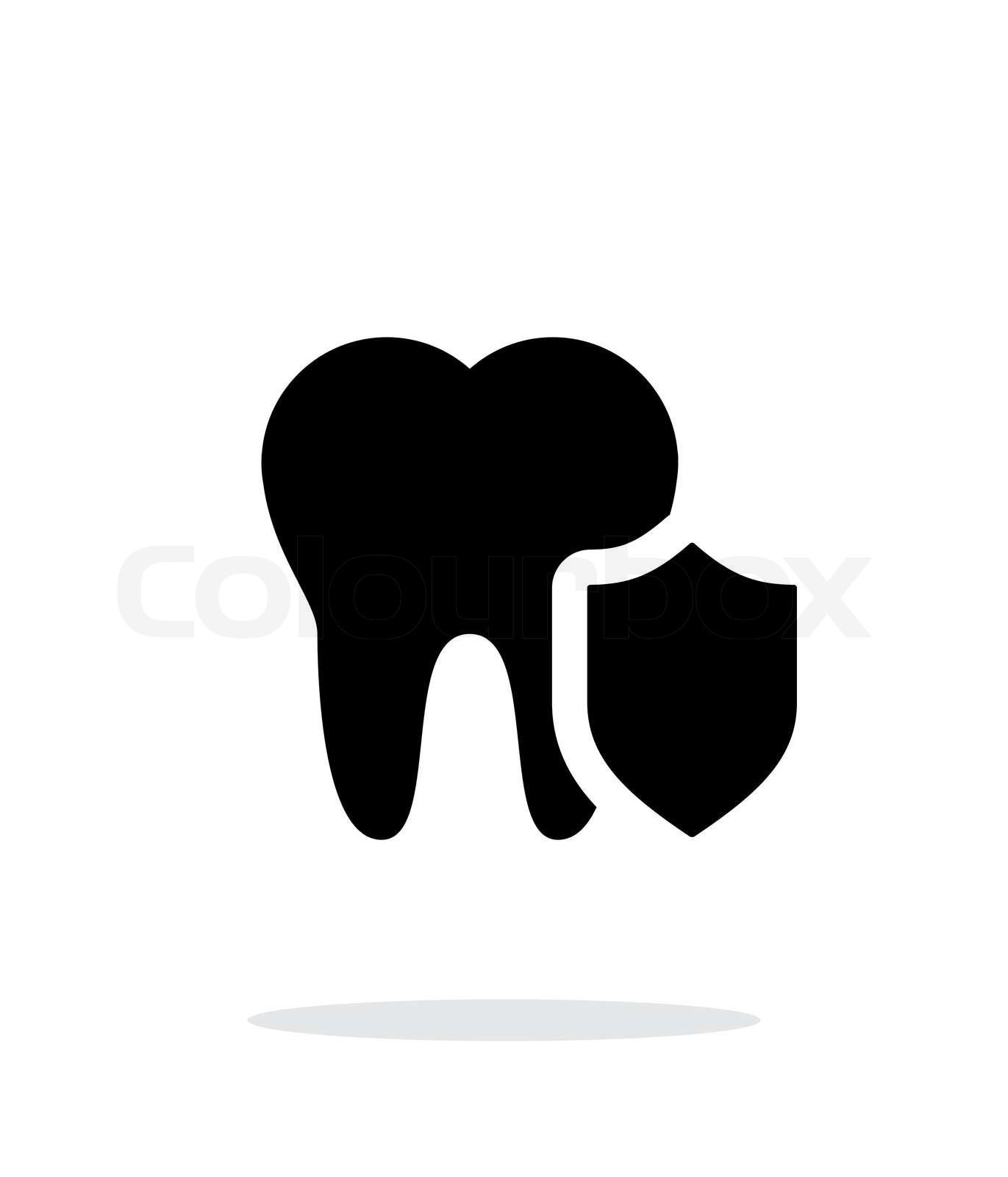 Protected tooth icon. | Stock vector | Colourbox