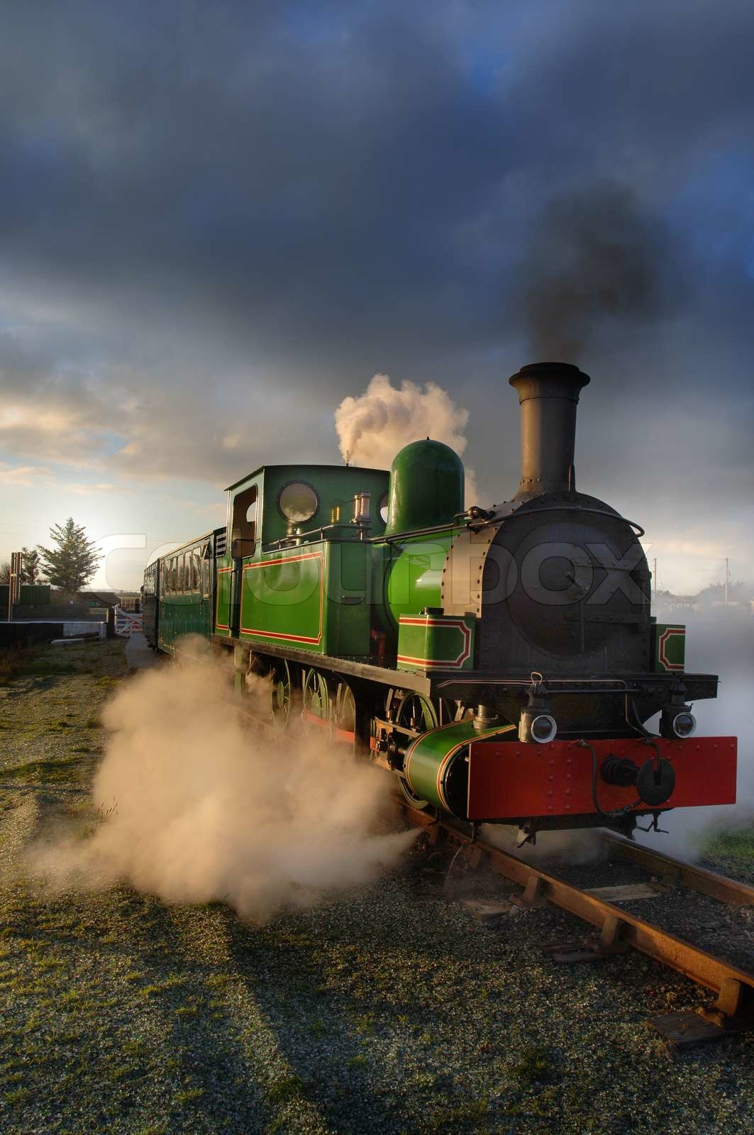Steam engine | Stock image | Colourbox