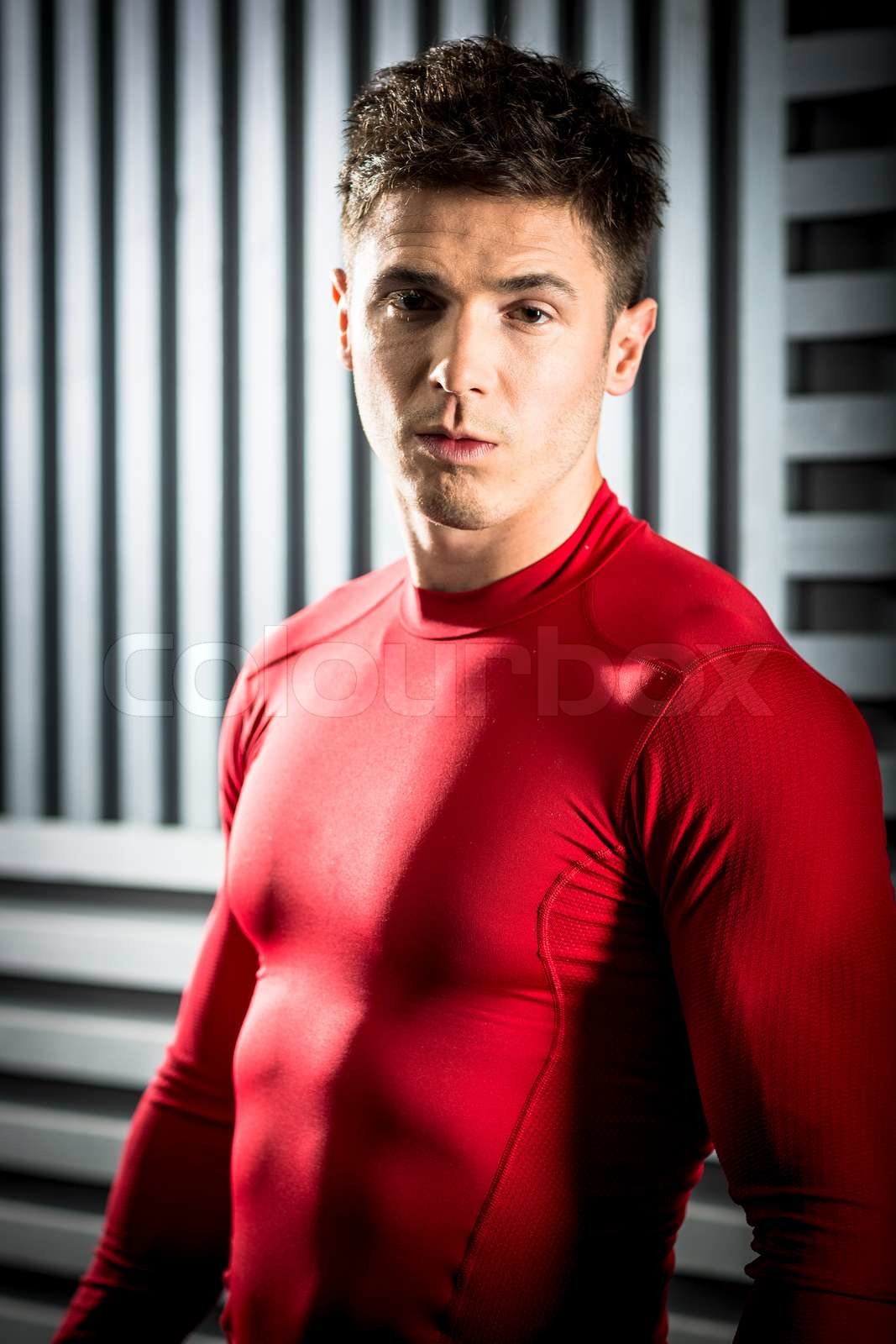Handsome Muscular Man Stock Image Colourbox