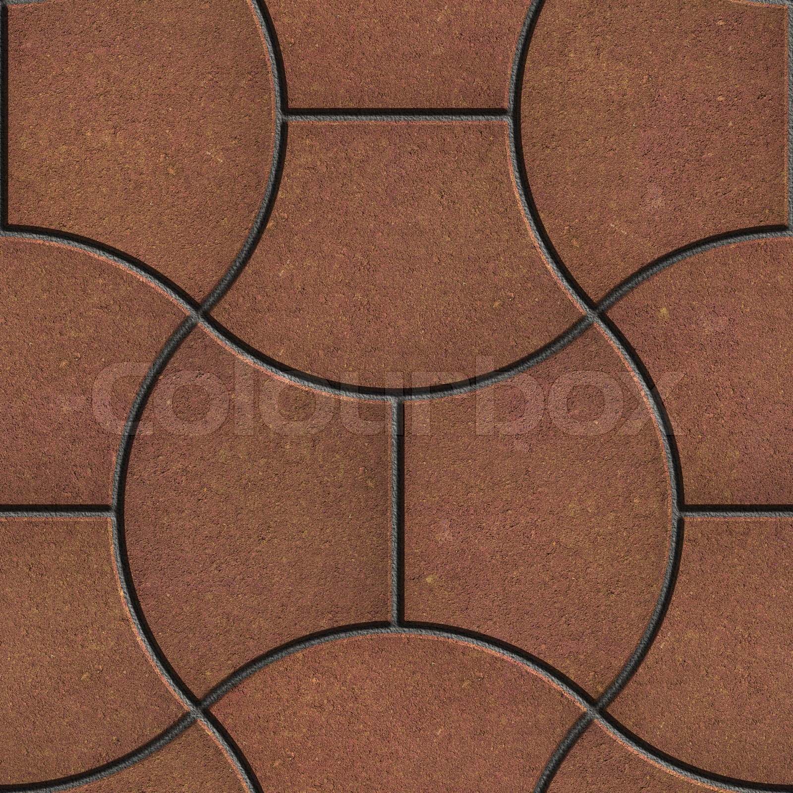 Brown Brick Pavers. Seamless Texture. | Stock image | Colourbox