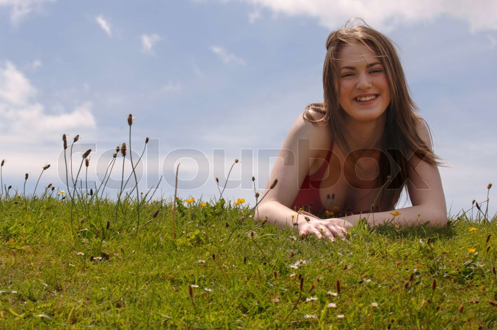 Beautiful Fashion Model Photographed in Natural Light | Stock image ...