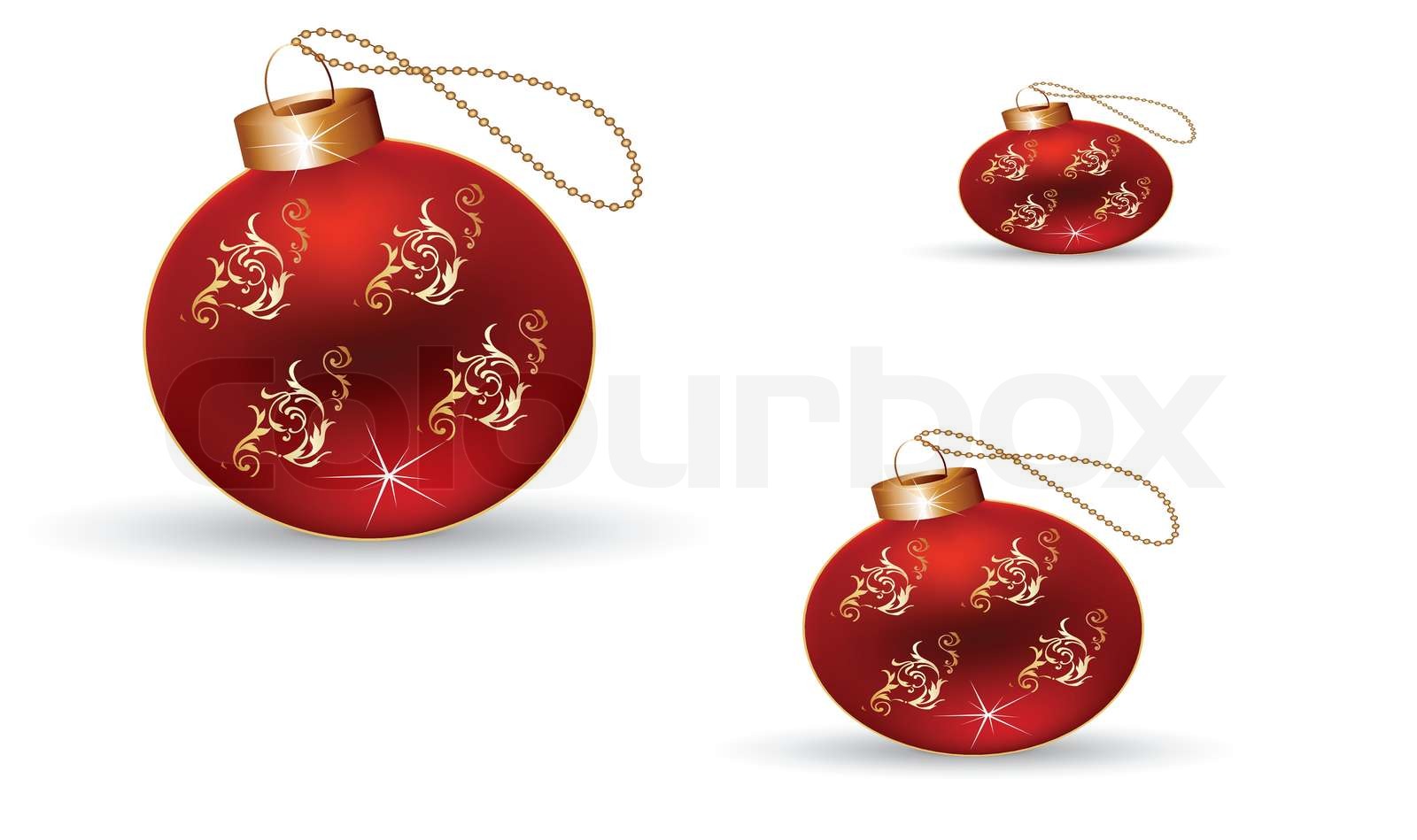 Art red balls | Stock vector | Colourbox