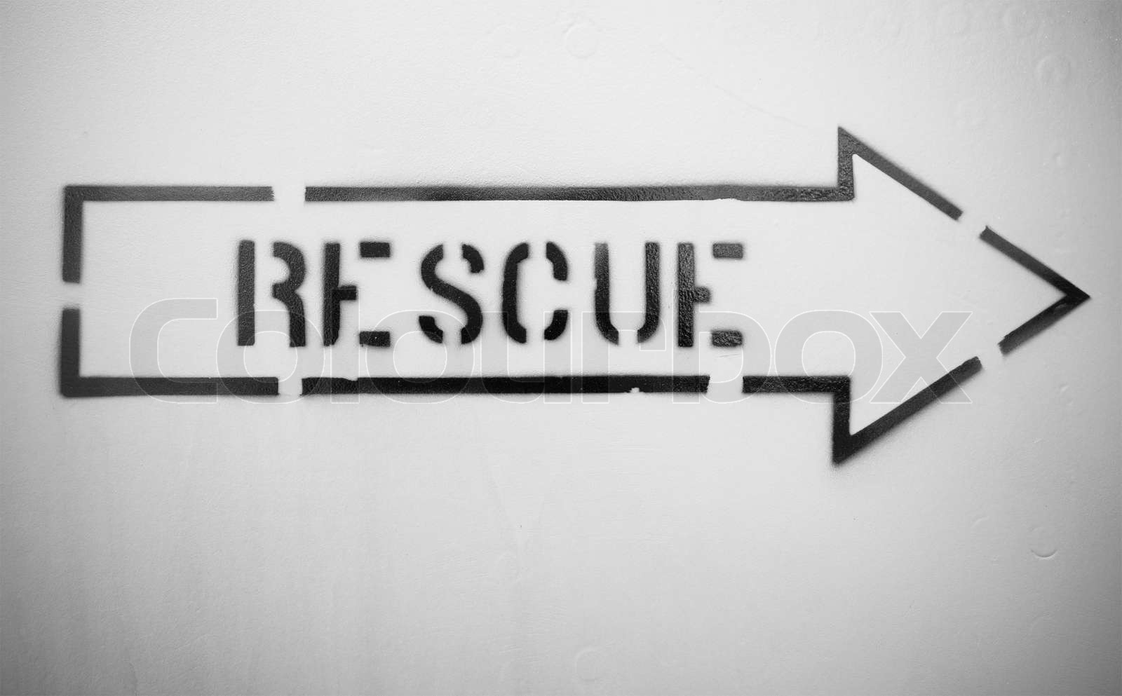 Rescue sign | Stock image | Colourbox