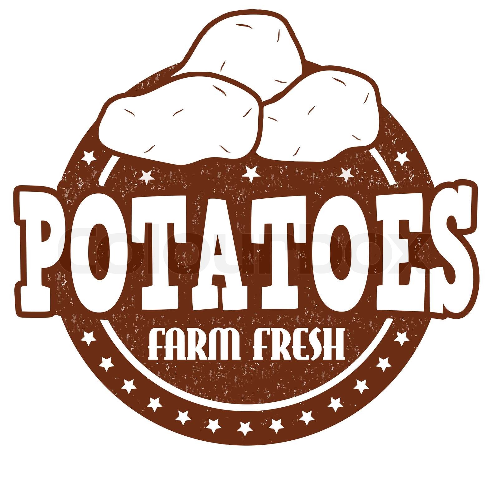 Potatoes stamp | Stock vector | Colourbox