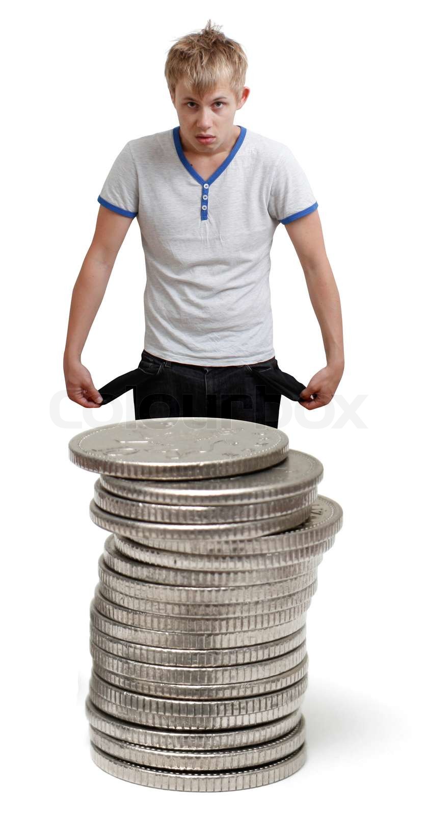 Poor student | Stock image | Colourbox