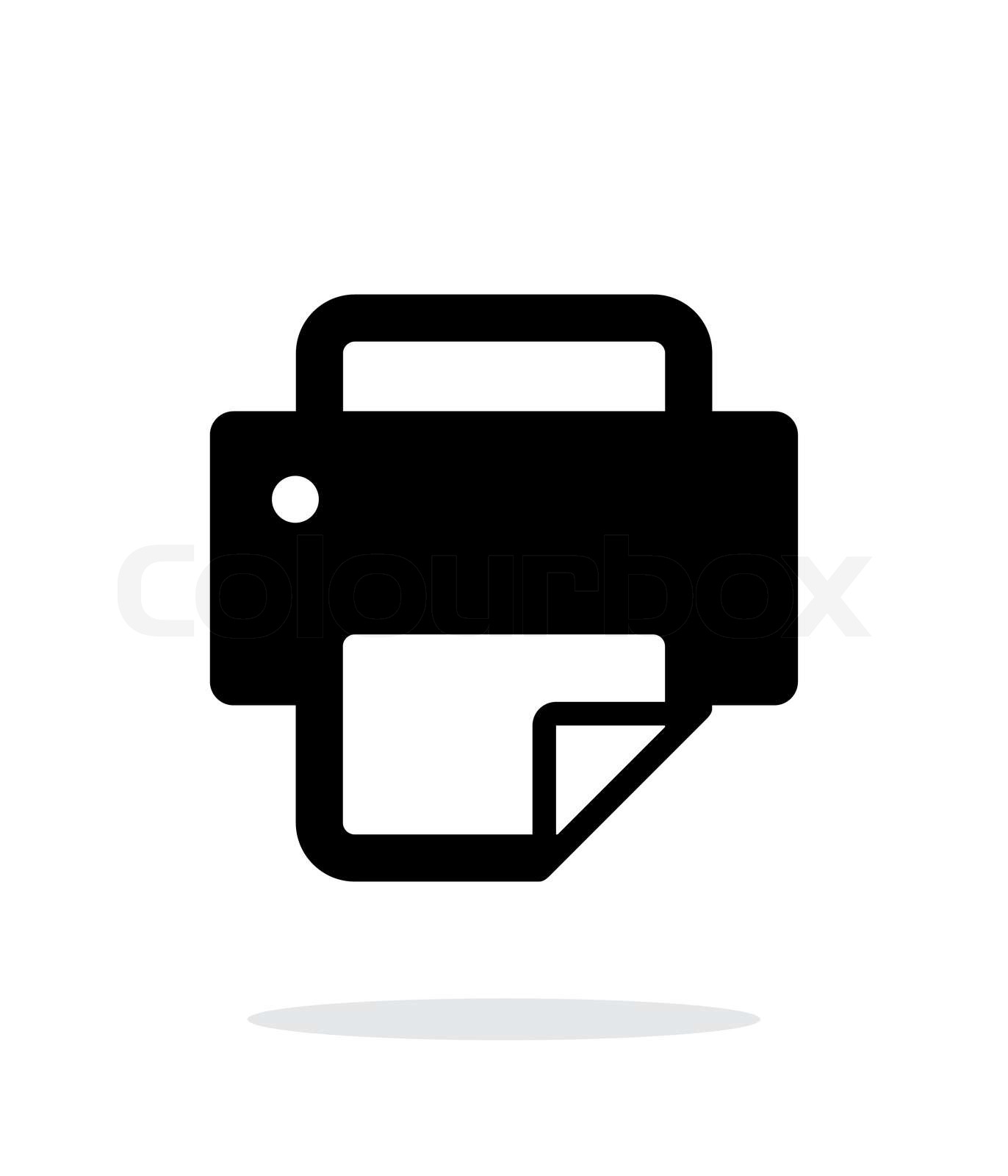 printer, piktogram, laser | Stock vektor | Colourbox