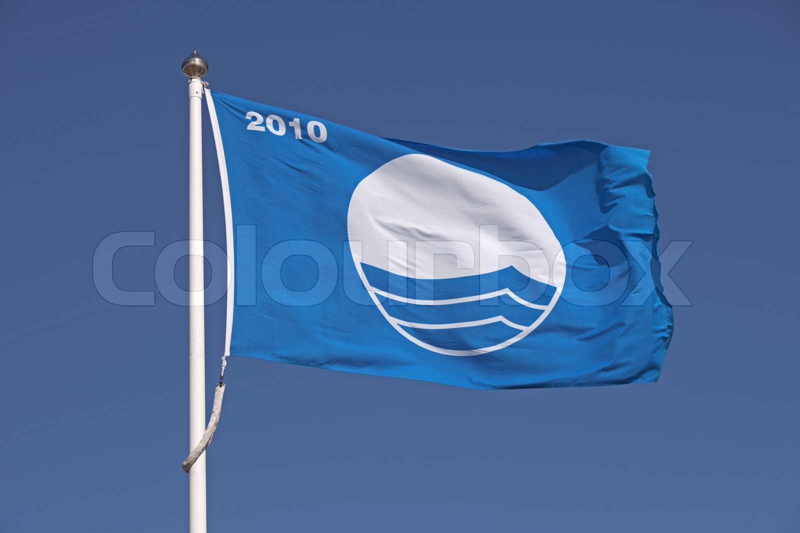 the blue flag beach | Stock image | Colourbox