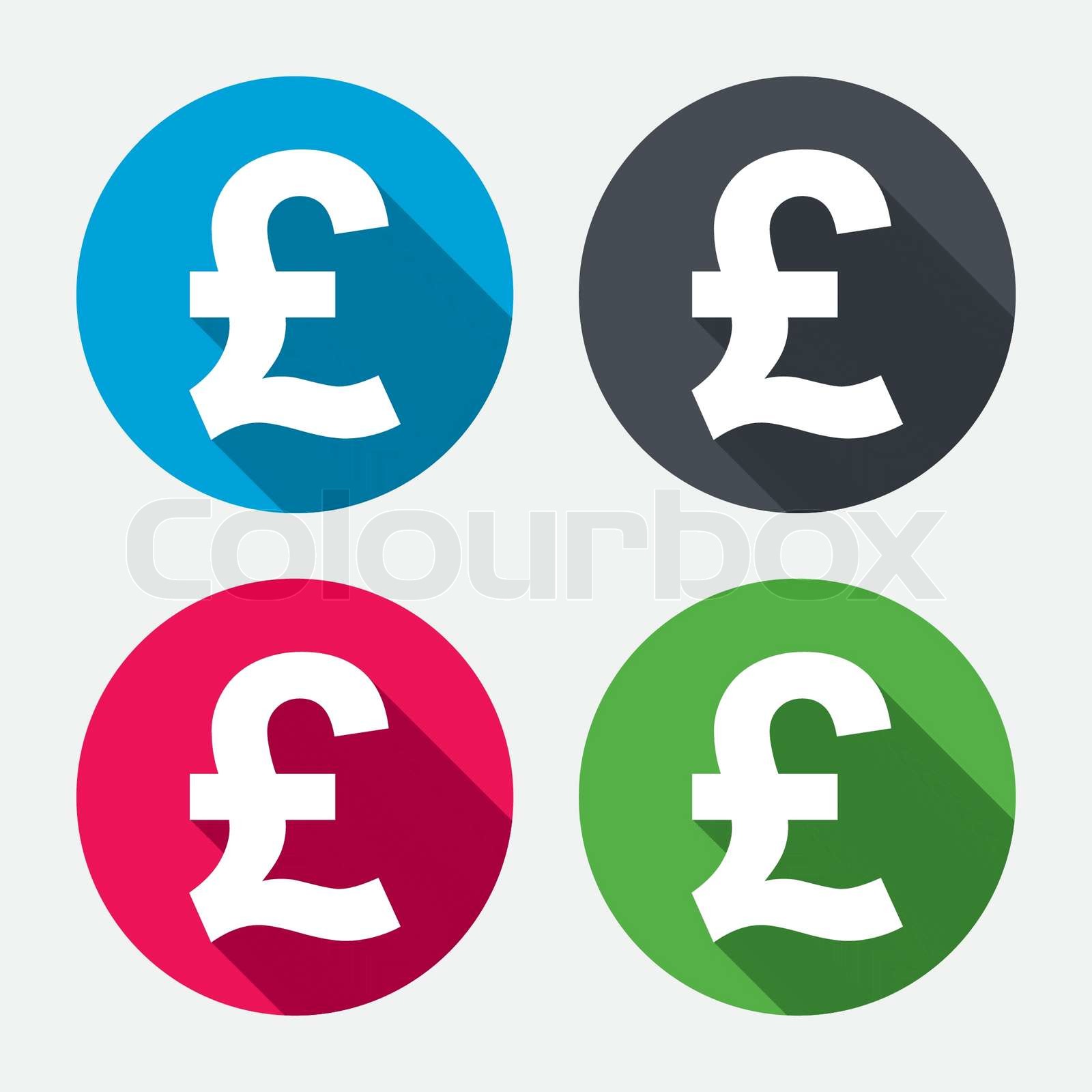 Pound sign icon. GBP currency symbol. | Stock vector | Colourbox