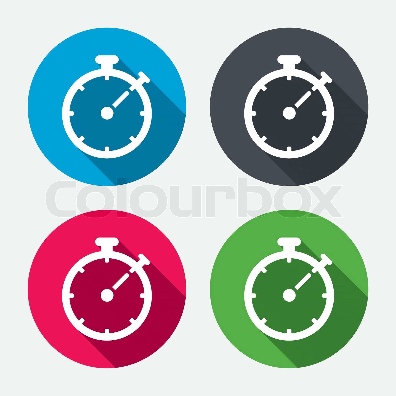 Timer sign icon. Stopwatch symbol. | Stock vector | Colourbox