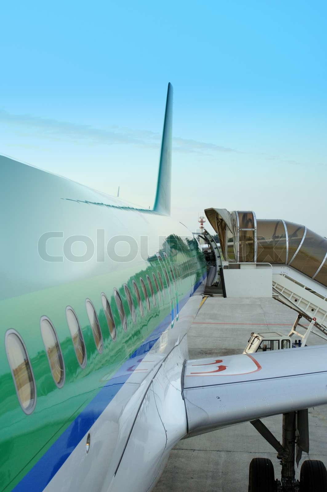 Aircraft on the ramp | Stock image | Colourbox