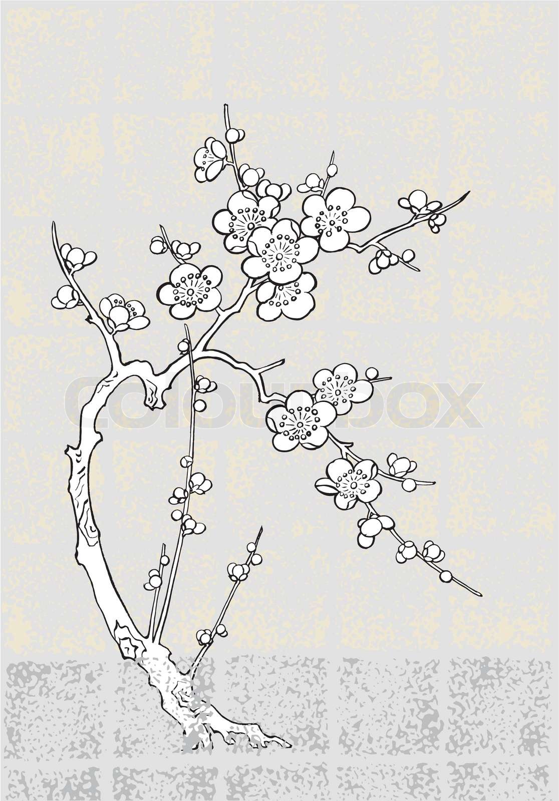 japanese, drawing, drawings | Stock vector | Colourbox