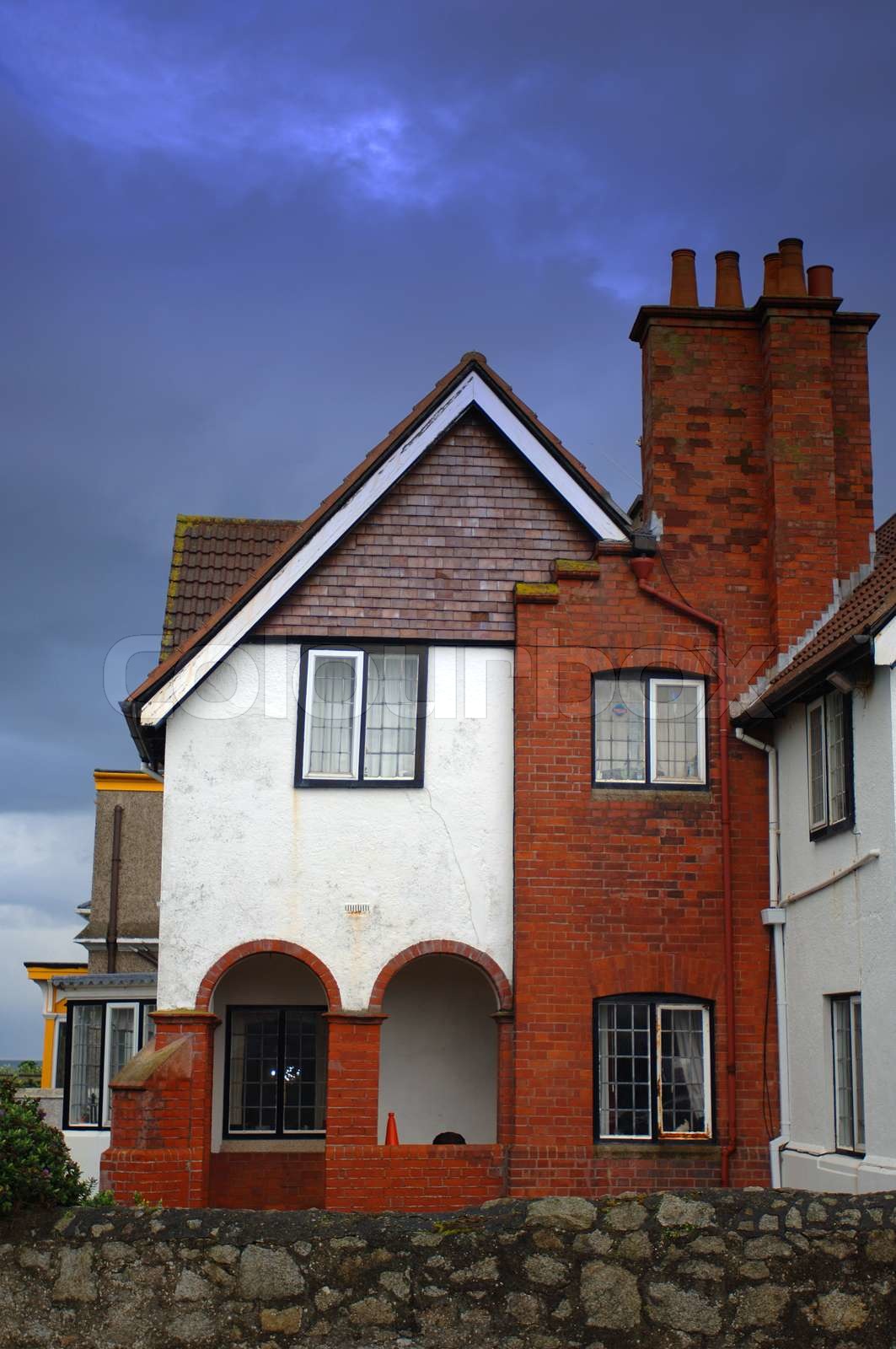 Low angle view of a house | Stock image | Colourbox