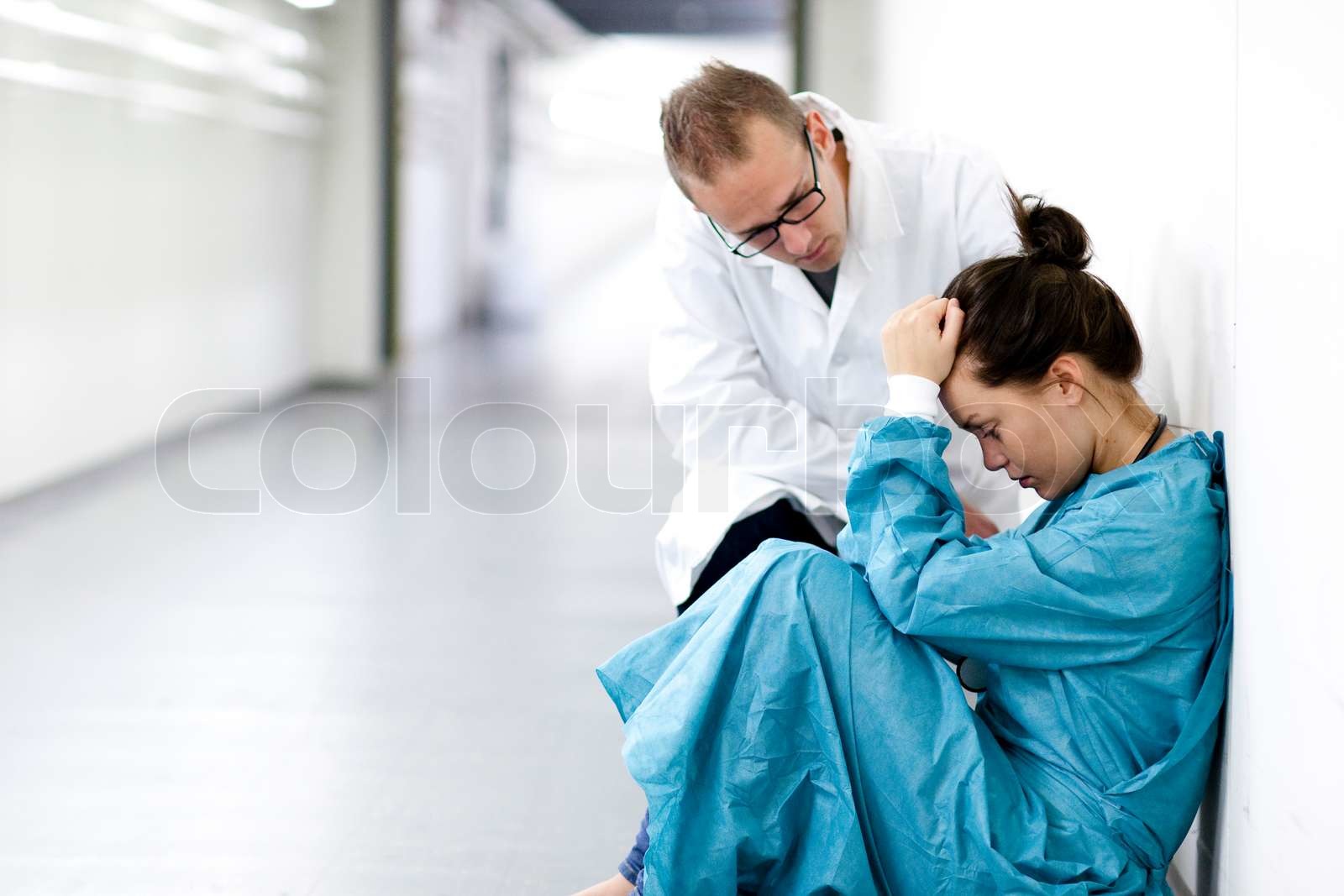 Frustrated doctor | Stock image | Colourbox