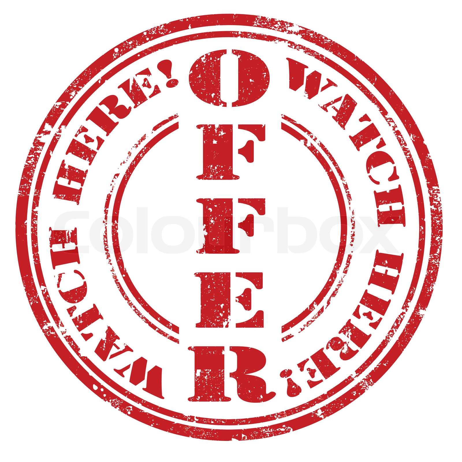 Offer-stamp | Stock vector | Colourbox