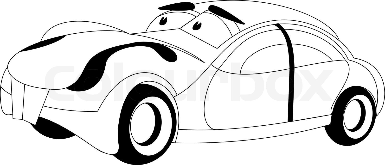 Cartoon car | Stock vector | Colourbox