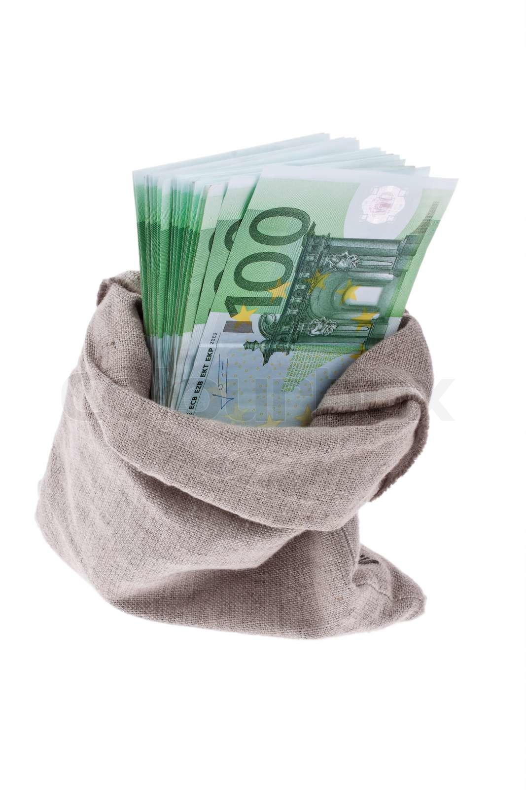 geld, euro, säcke | Stock Bild | Colourbox
