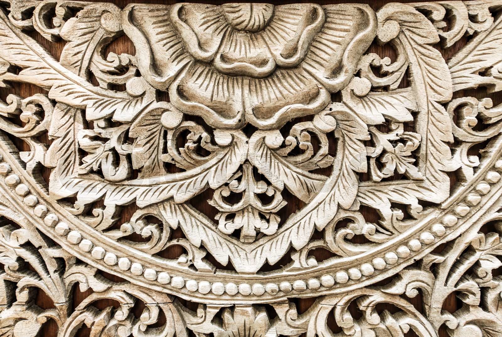 Wood carving texture | Stock image | Colourbox
