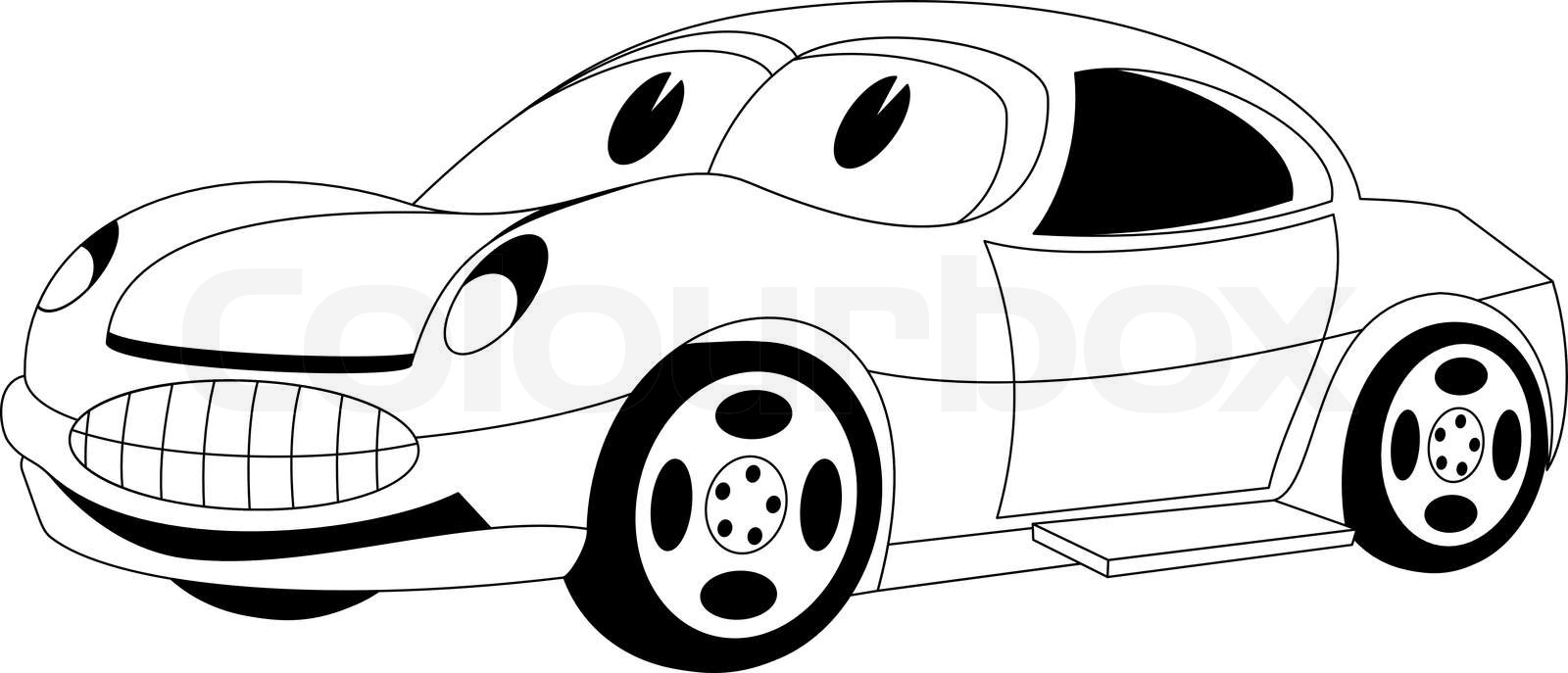 Cartoon car | Stock vector | Colourbox