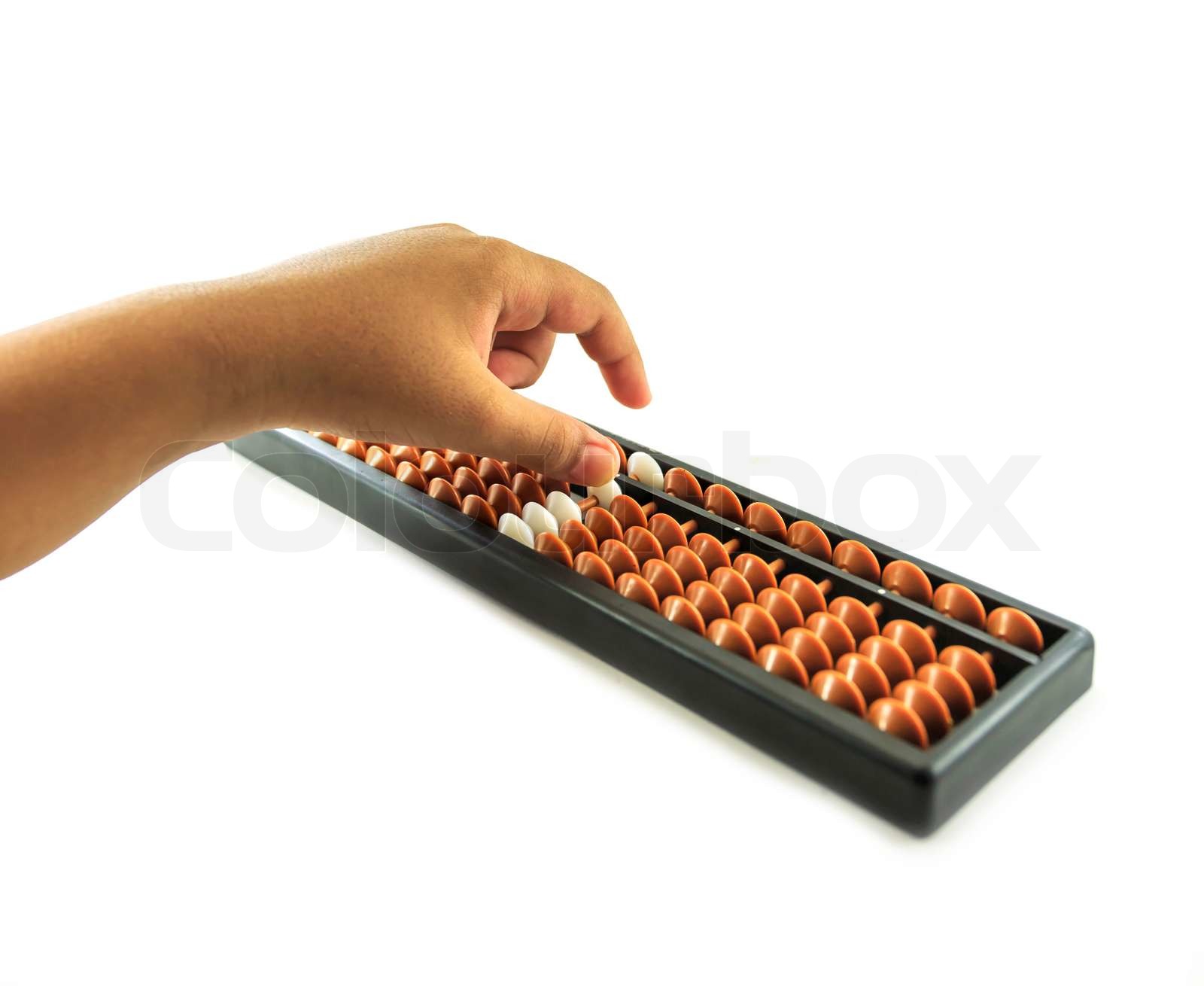 hand using abacus | Stock image | Colourbox