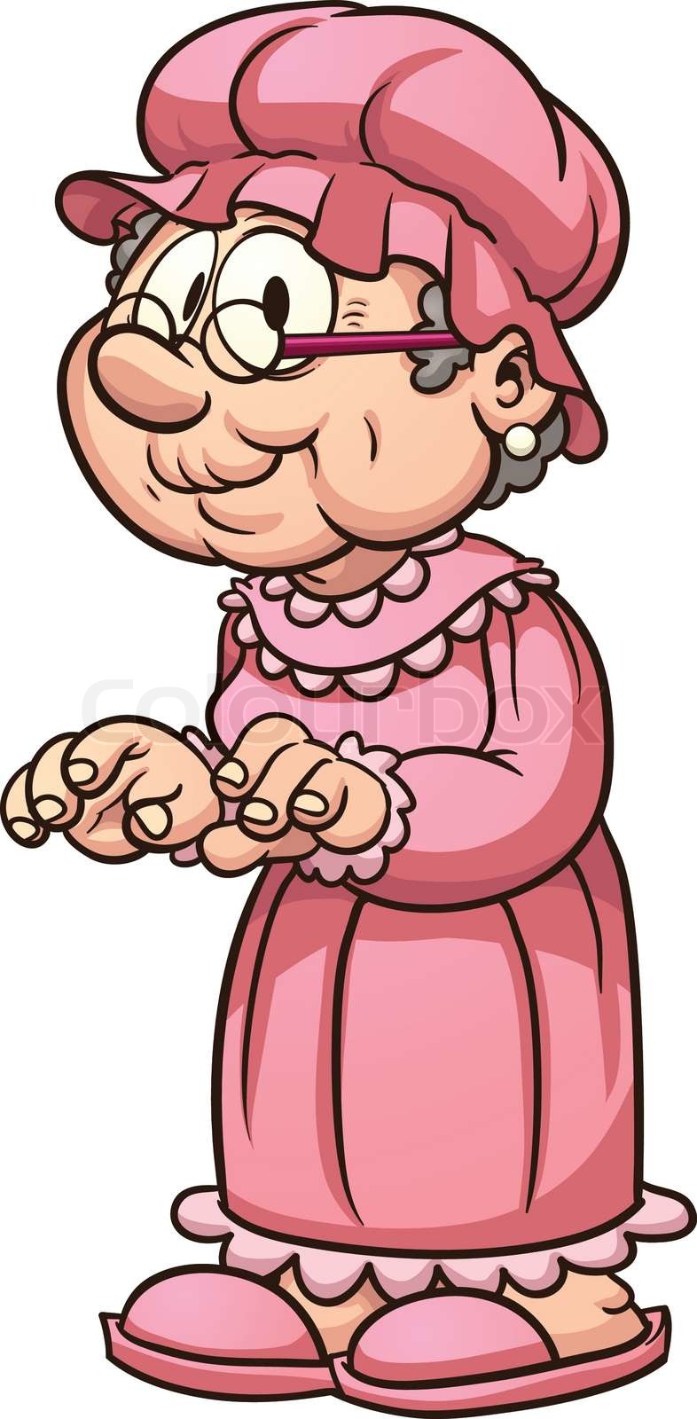 Cartoon grandma | Stock vector | Colourbox